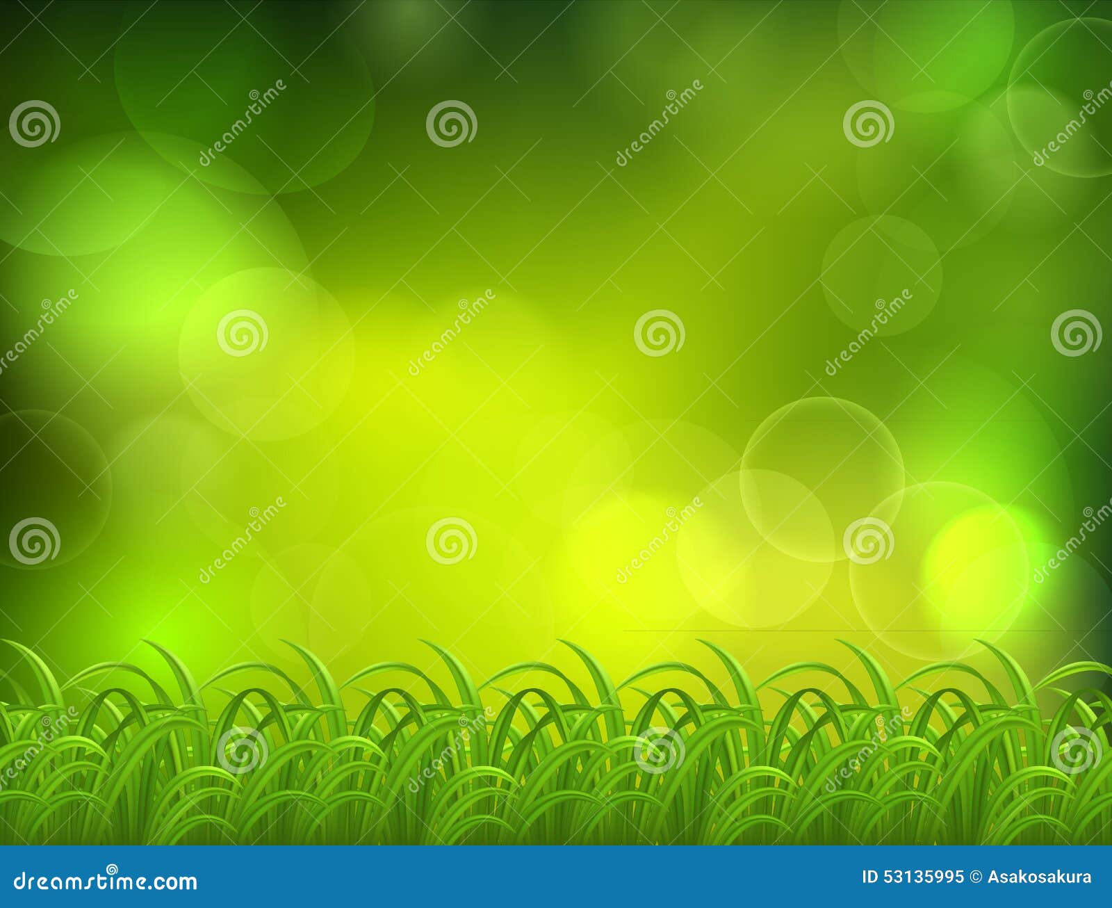 Natural Green Background with Selective Focus Stock Vector ...