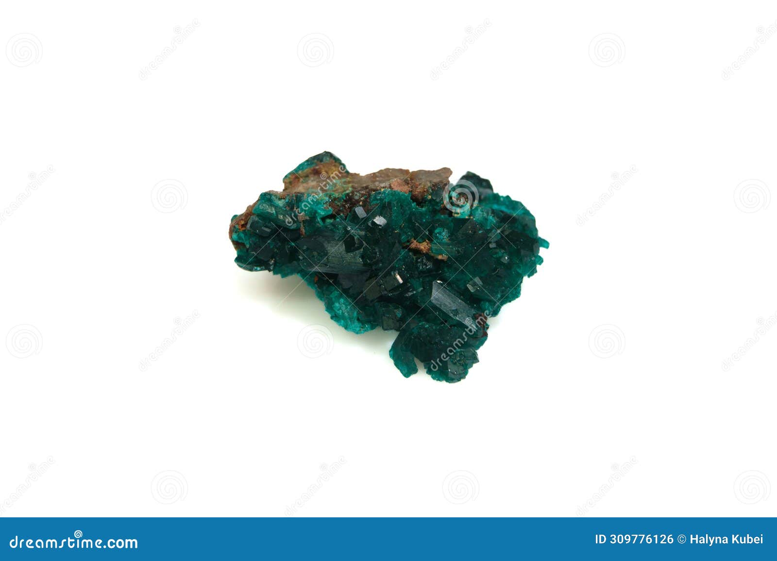 Natural Green Dioptase Rough Gem on the Background Stock Photo - Image ...