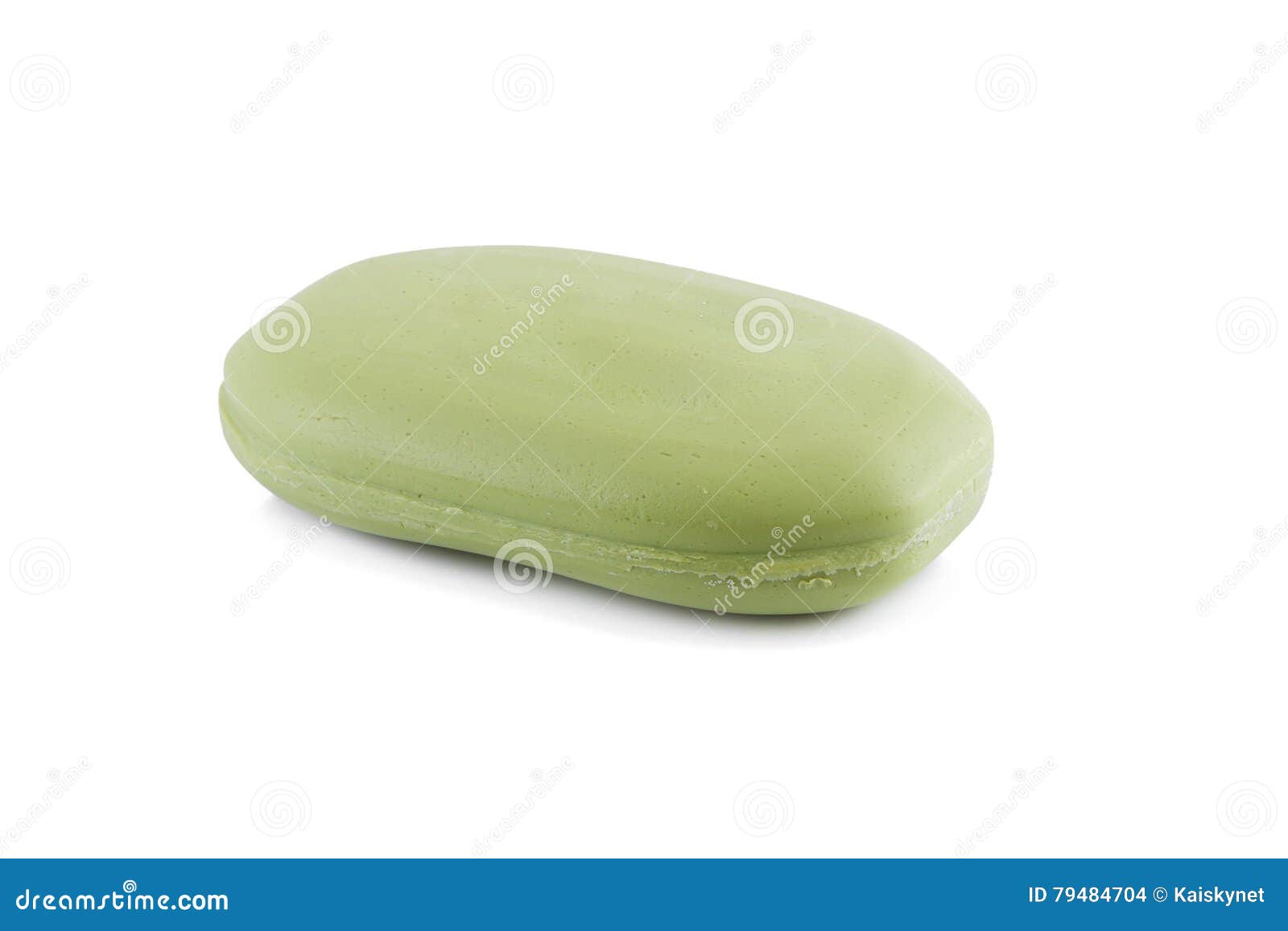 Natural Green Soap on White Background. Stock Photo - Image of ...