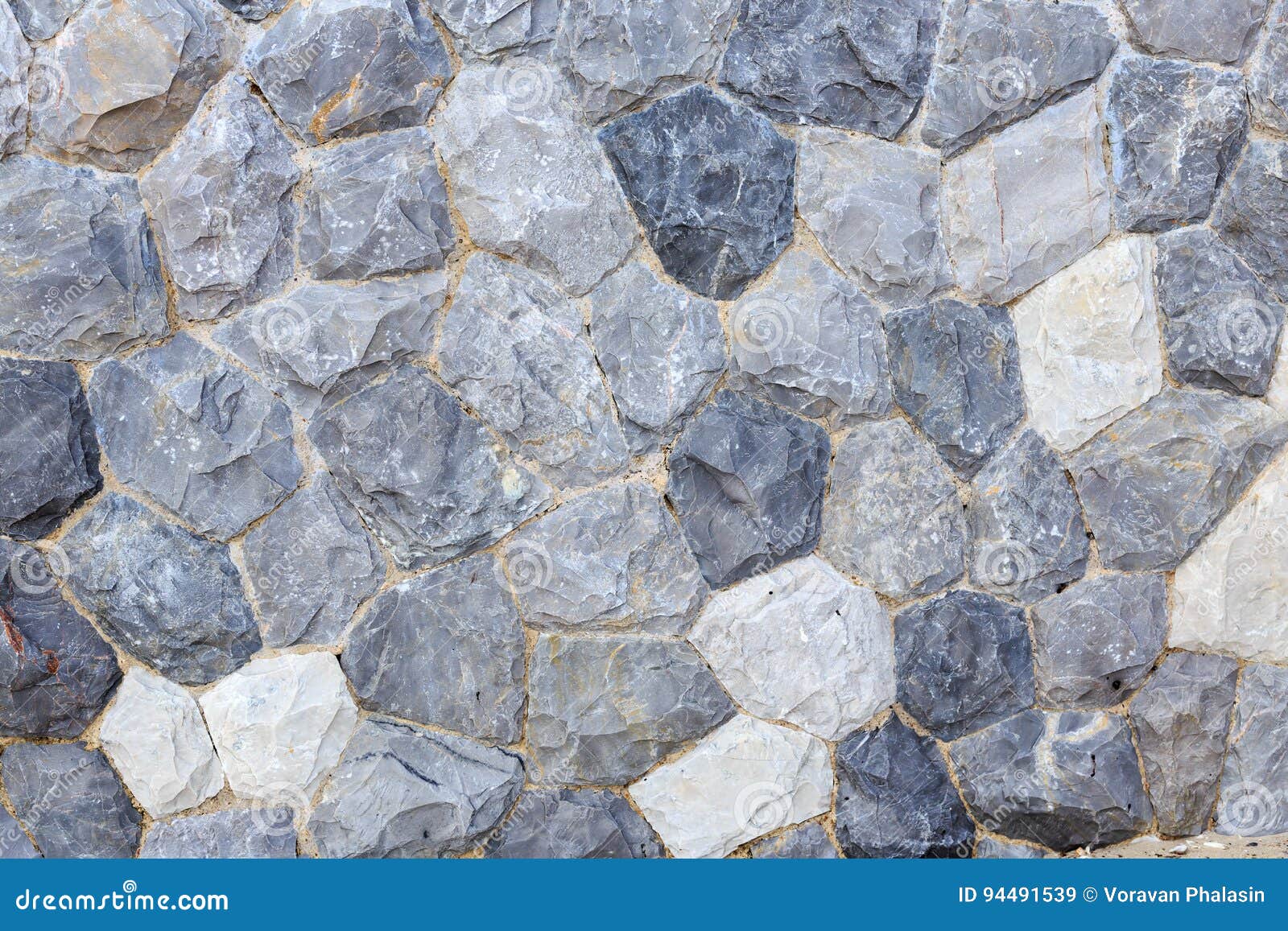 Natural Grey Stone Wall, Concept for Background Texture. Stock Image ...