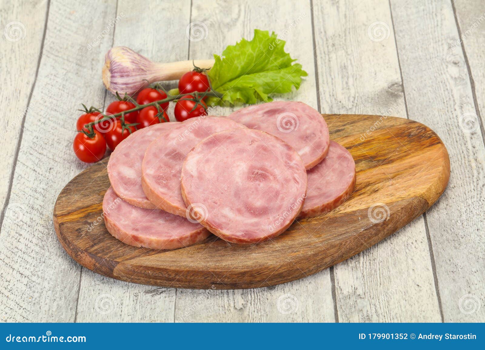Natural ham made from pork stock photo. Image of smoked - 179901352