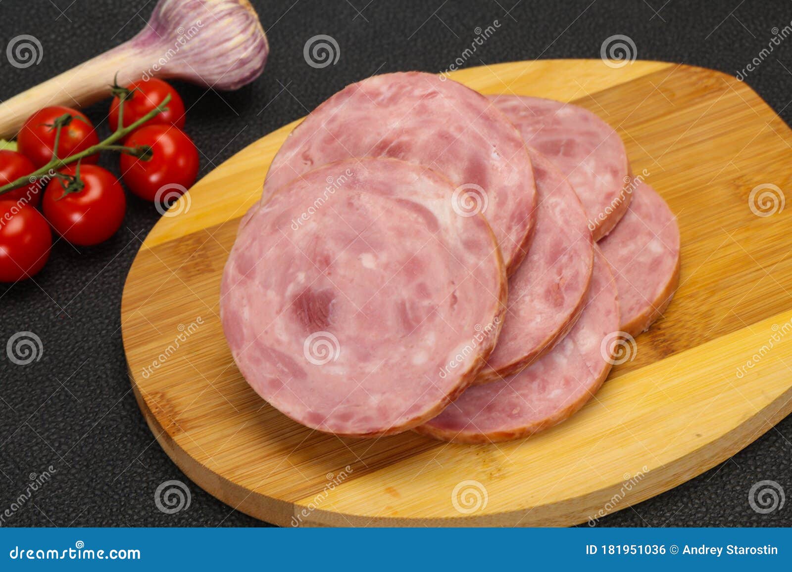 Natural ham made from pork stock photo. Image of smoked - 181951036