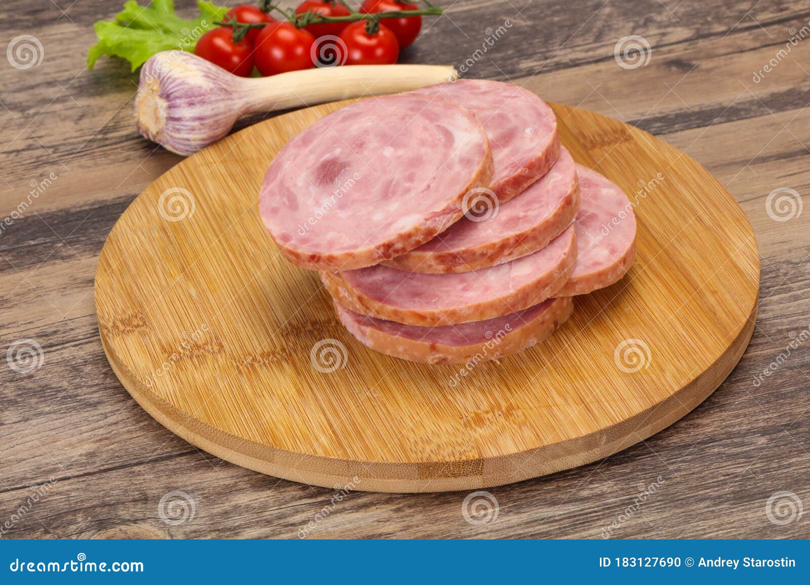 Natural ham made from pork stock photo. Image of glazed - 183127690