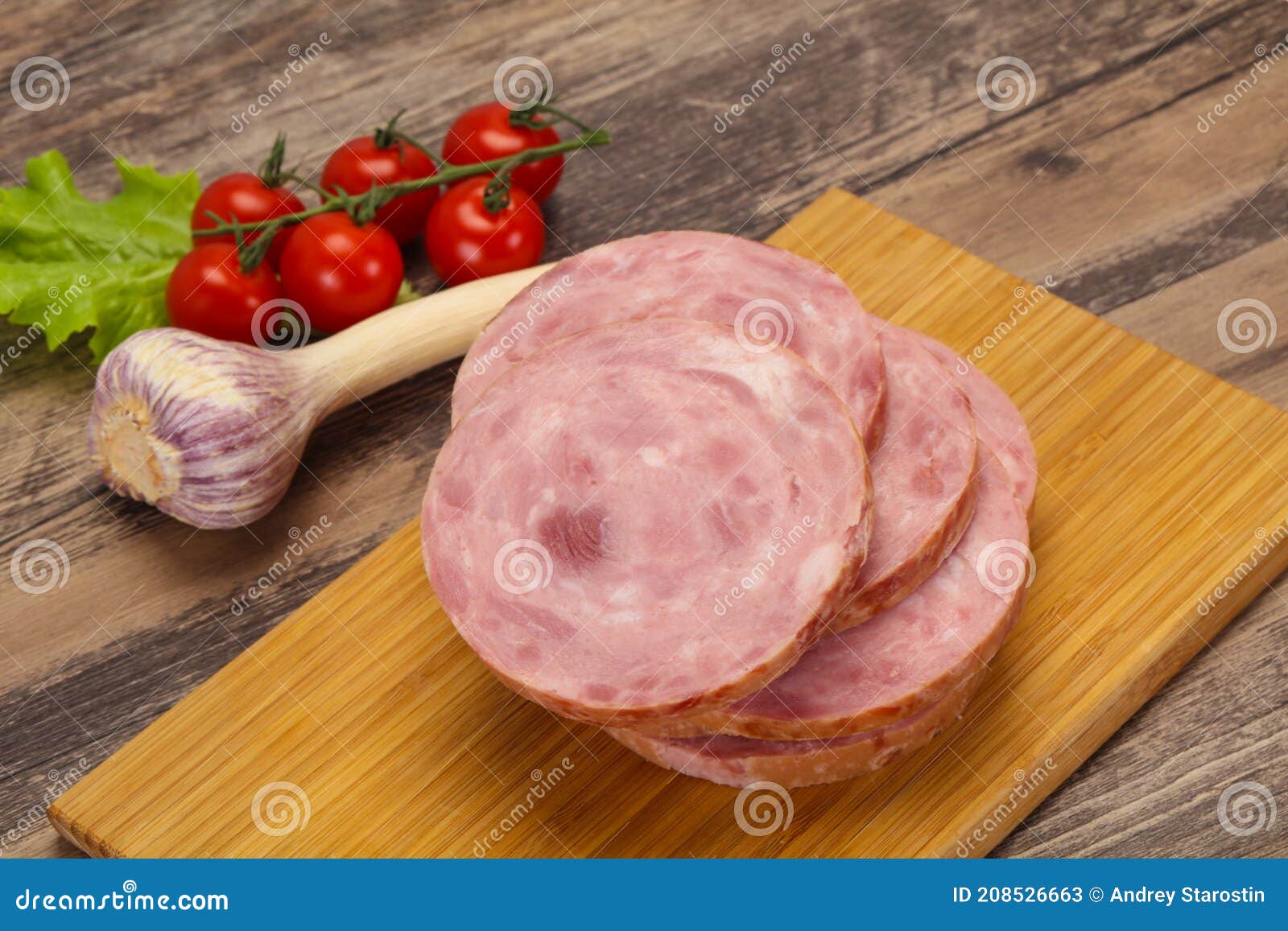 Natural ham made from pork stock image. Image of prepared - 208526663