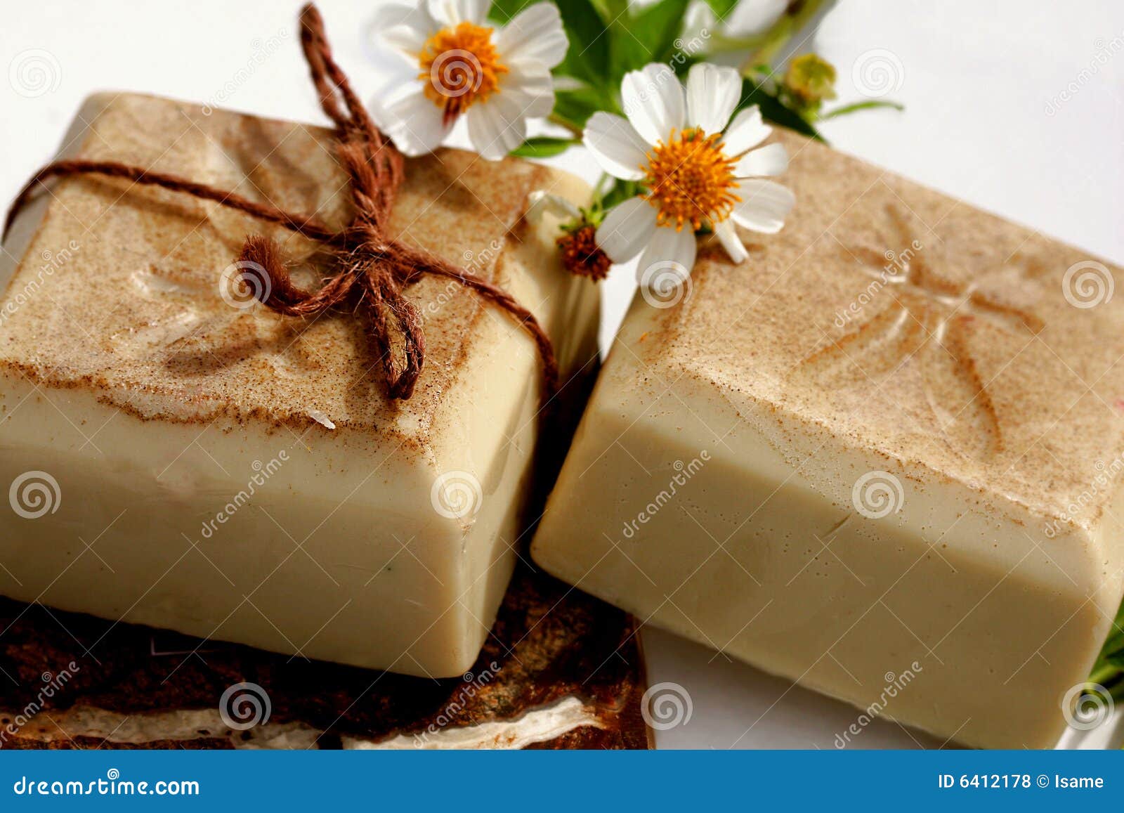 Natural hand made soap stock photo. Image of healthy, rosemary - 6412178