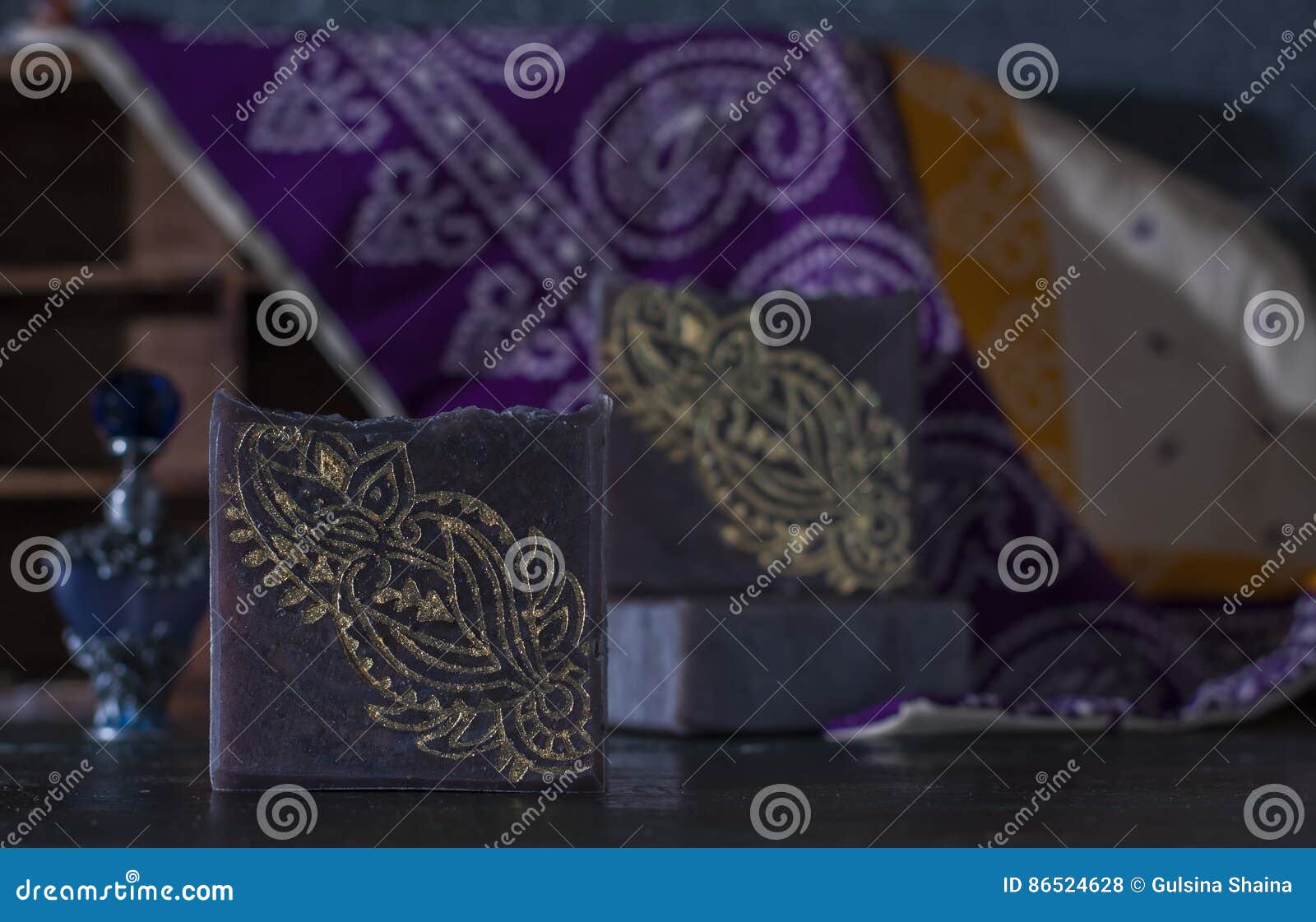 Natural Handmade Soap in Indian Style. Stock Photo - Image of ...