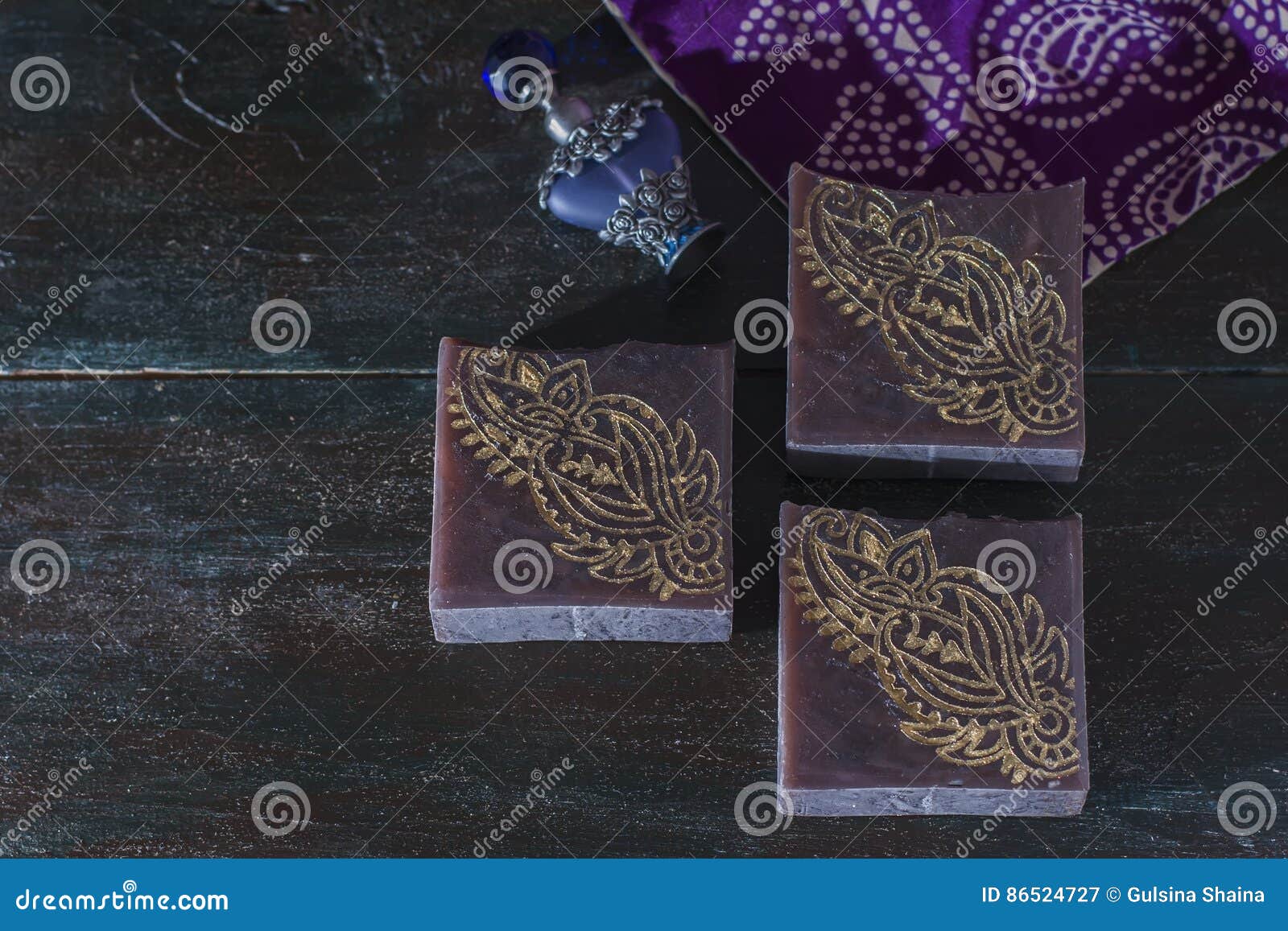 Natural Handmade Soap in Indian Style. Stock Image - Image of hygiene ...