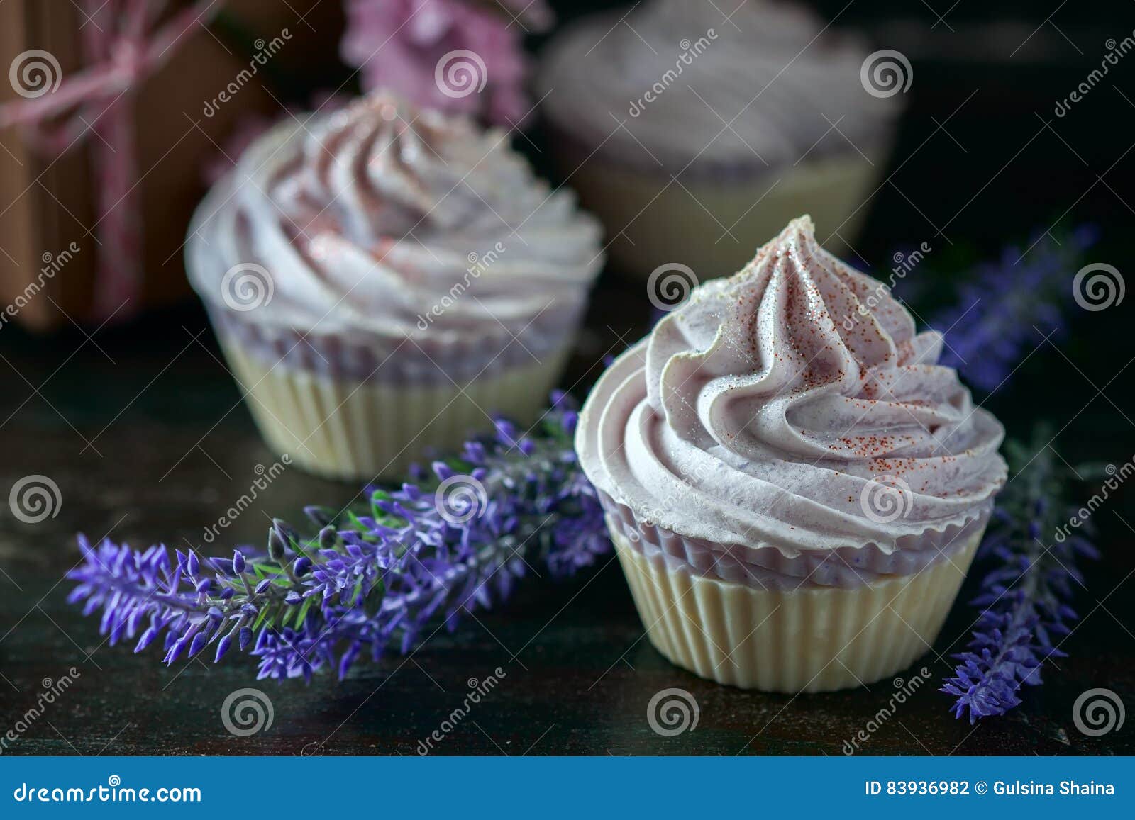 Natural Handmade Soap with Lavender. Soap Cake Stock Photo - Image of ...