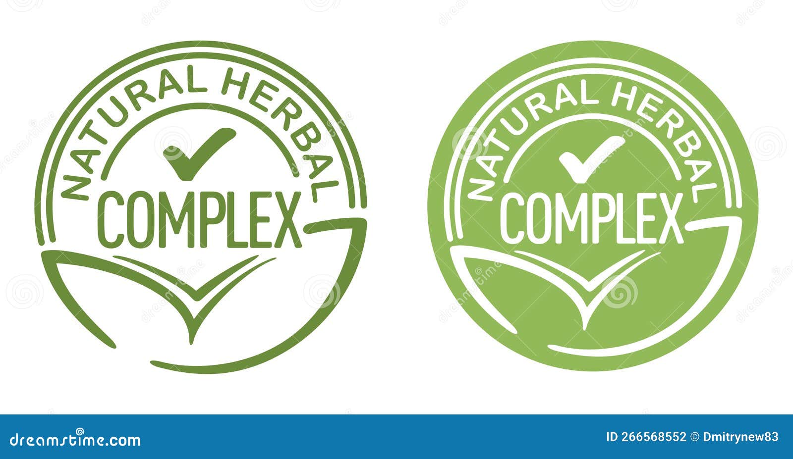 Natural Herbal Complex Label for Cosmetics Stock Vector - Illustration ...