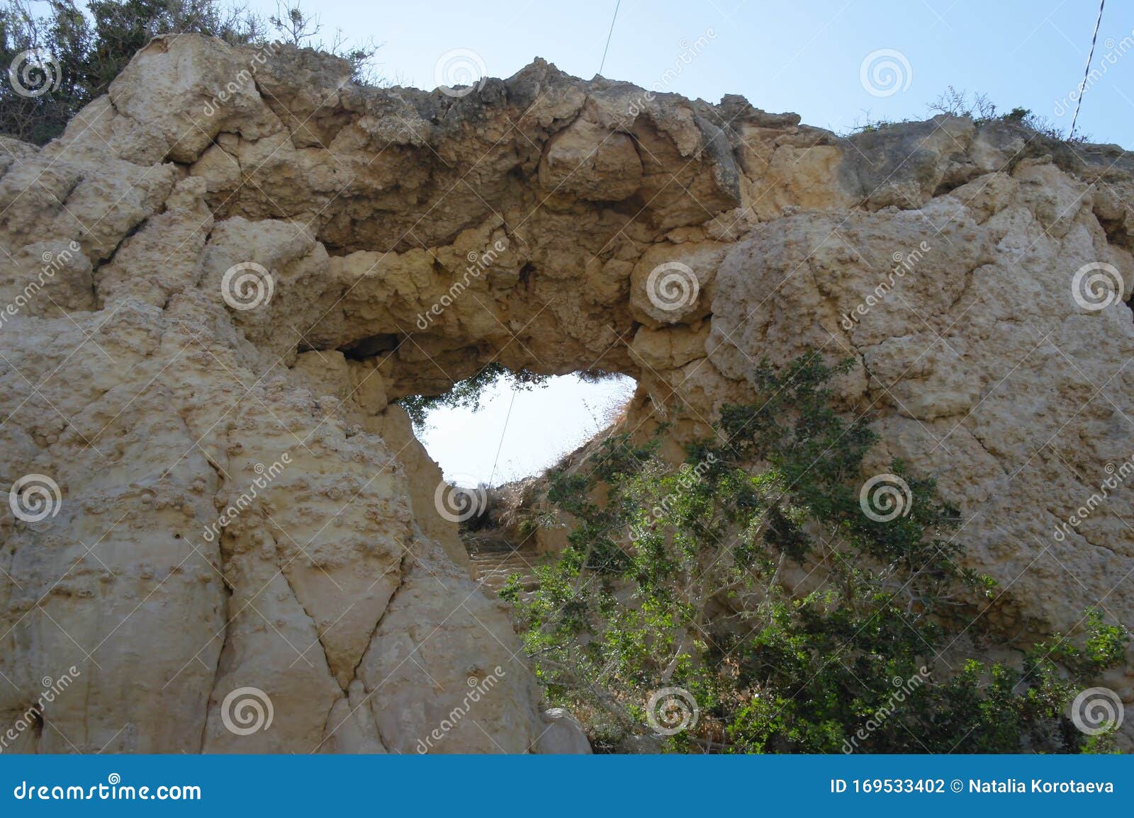 Natural hole in the rock stock photo. Image of natural - 169533402