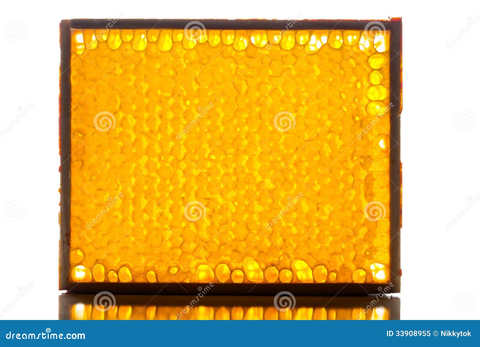 Natural honeycomb in frame stock image. Image of horizontal - 33908955