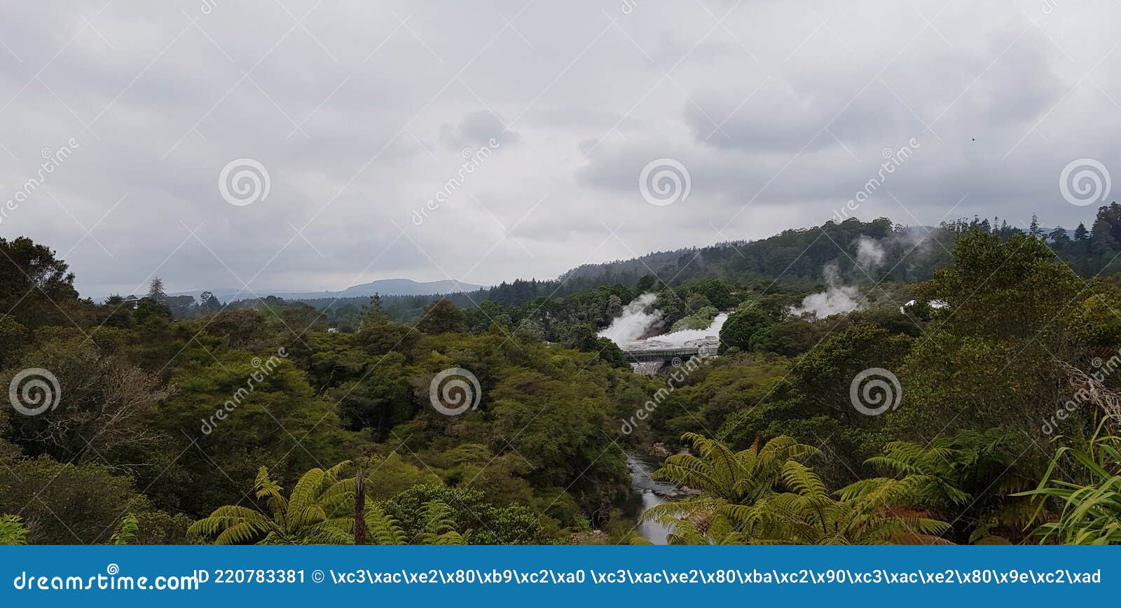 A Natural Hot Spring in the Mountains Stock Image - Image of mountain ...