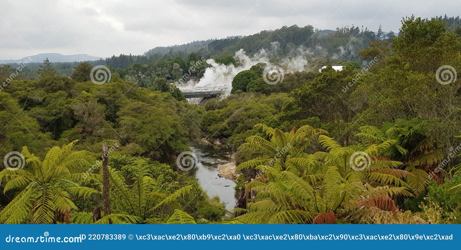 A Natural Hot Spring in the Mountains Stock Image - Image of nature ...