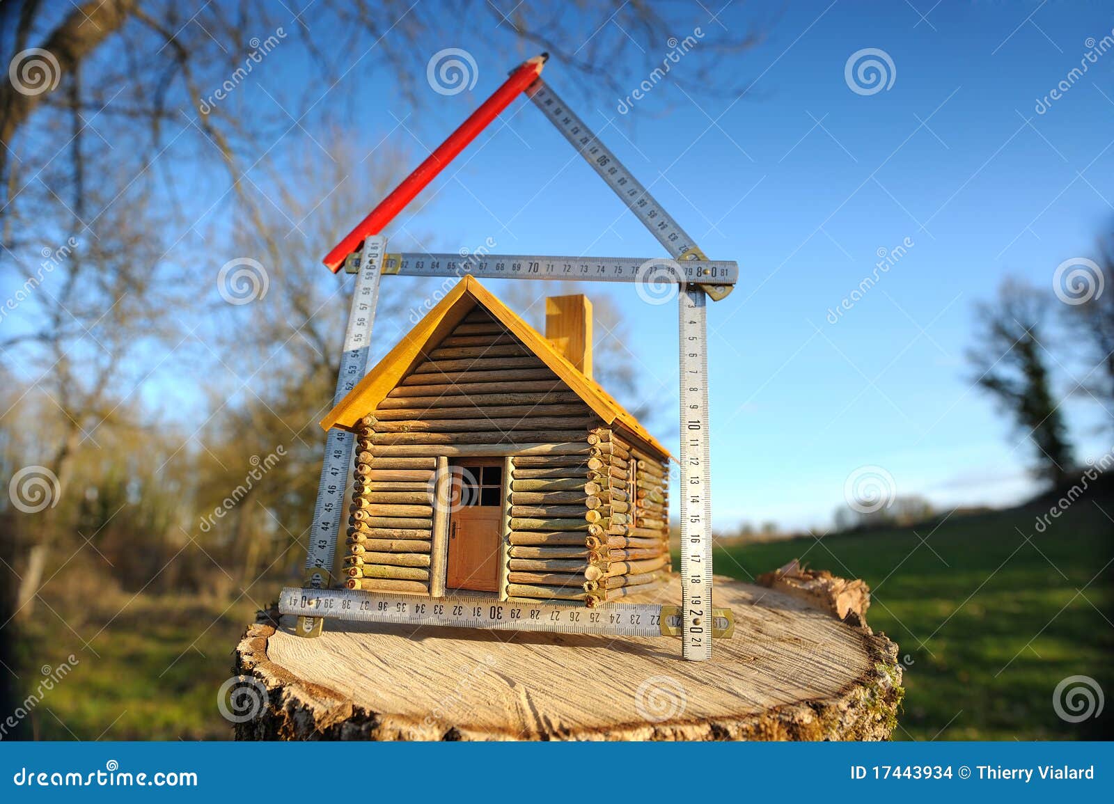 Natural house stock photo. Image of branch, construction - 17443934