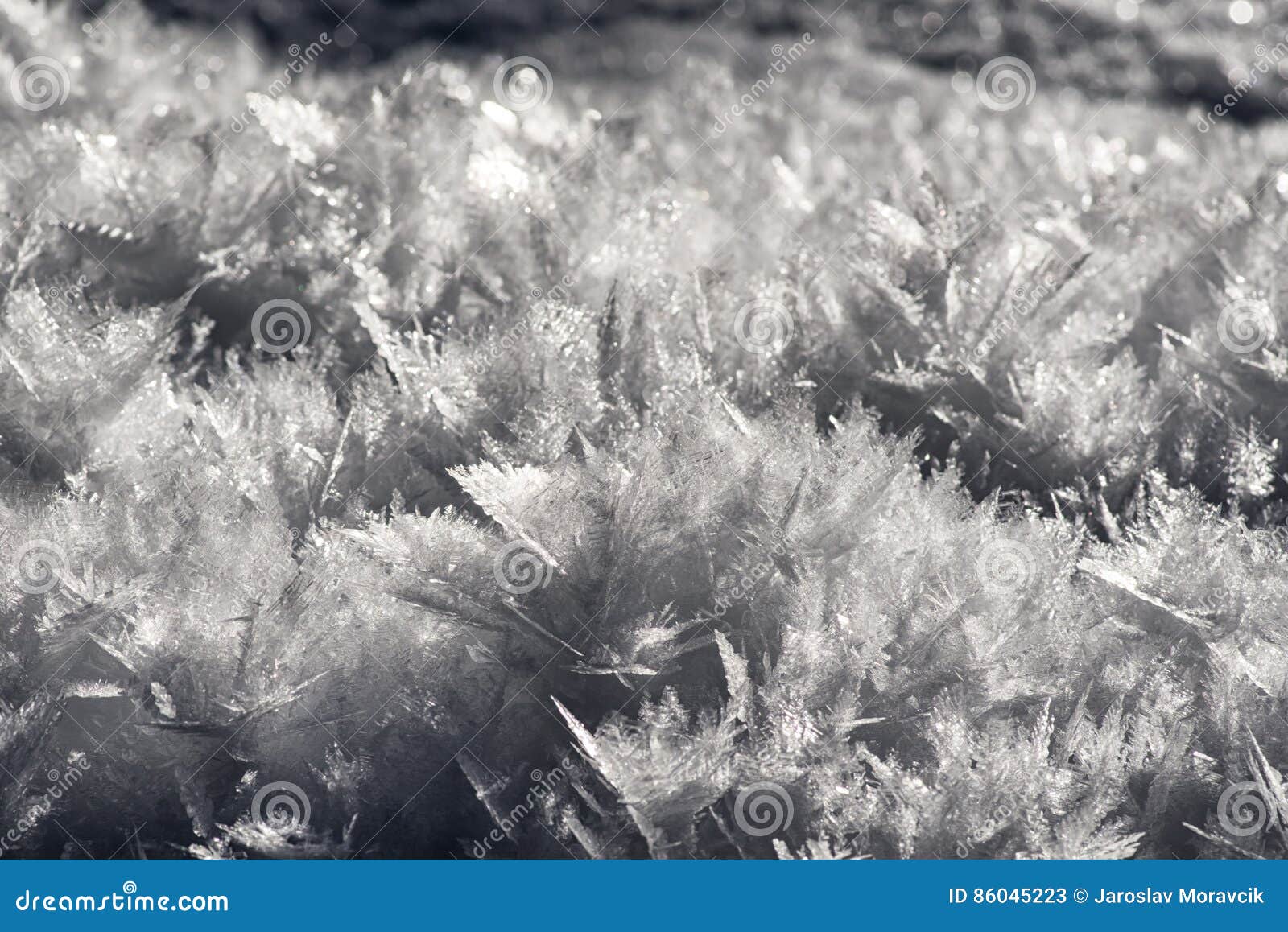 Natural ice crystals stock image. Image of closeup, snowflake - 86045223