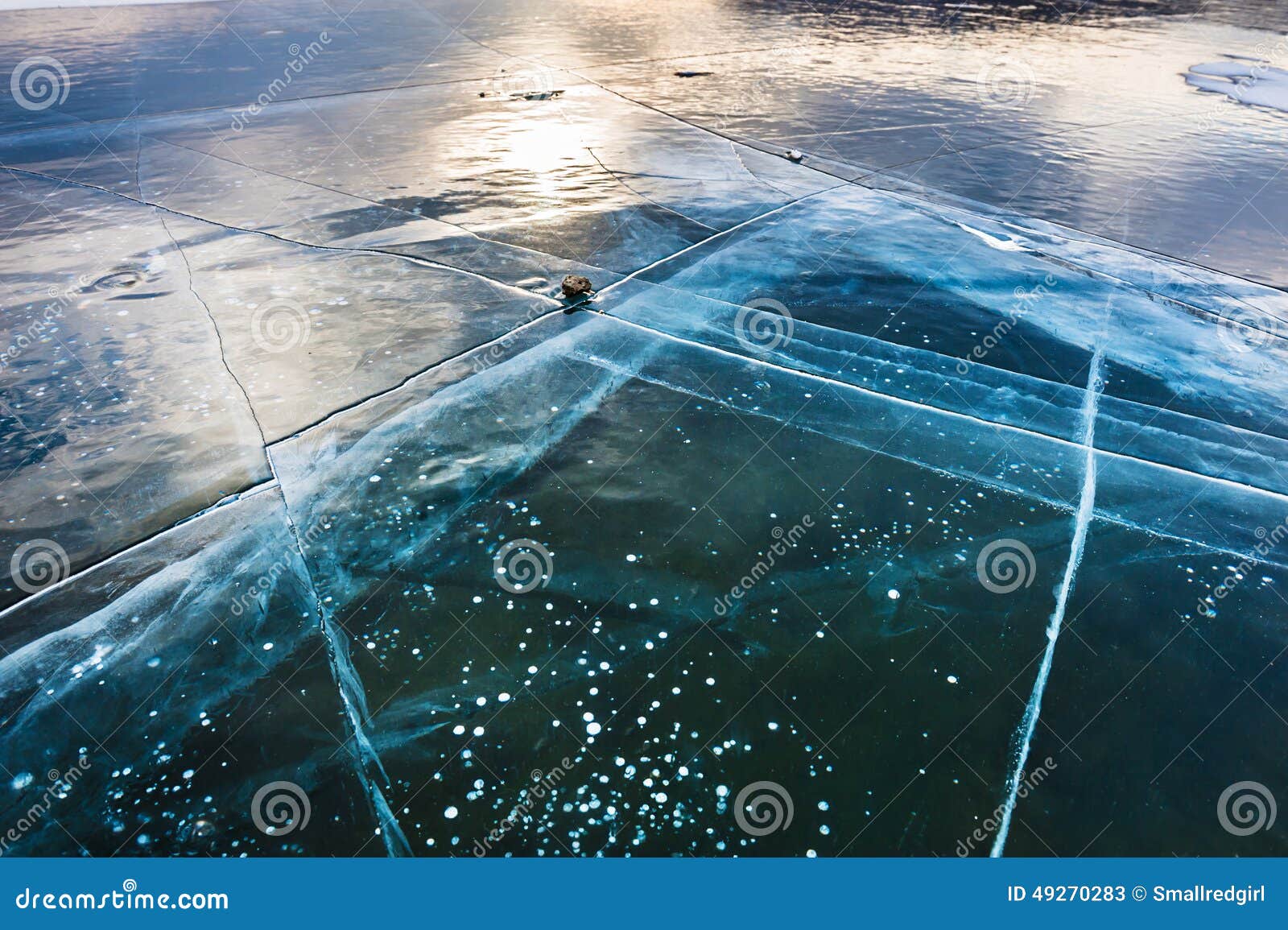 Natural ice on the lake stock image. Image of december - 49270283