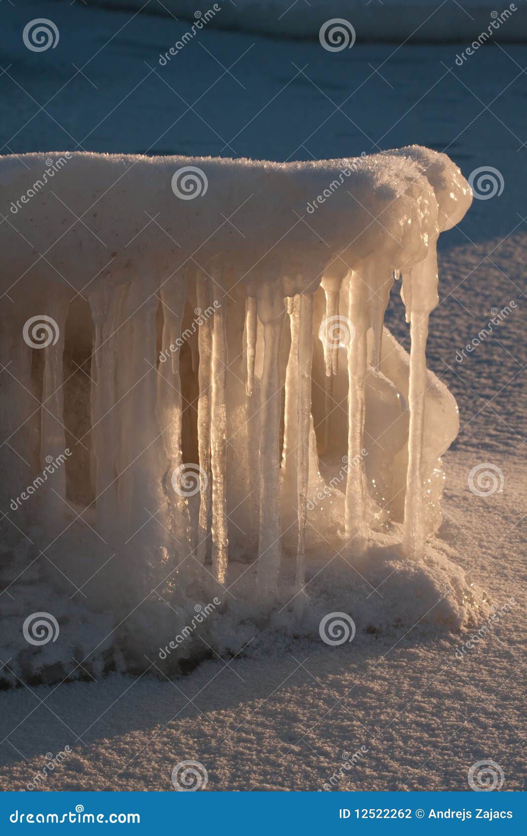 Natural ice sculpture stock photo. Image of light, freeze - 12522262