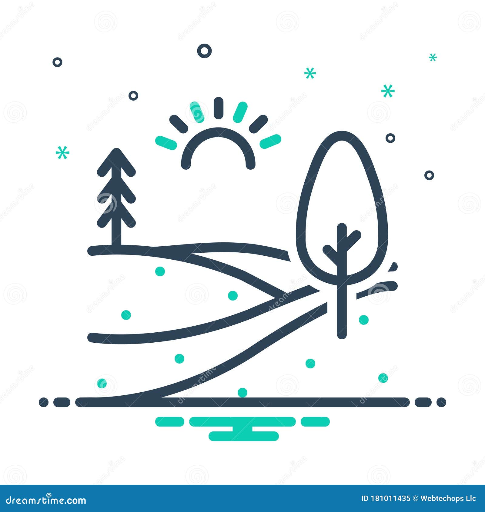 Mix Icon for Natural, Naturalistic and Inartifical Stock Vector ...