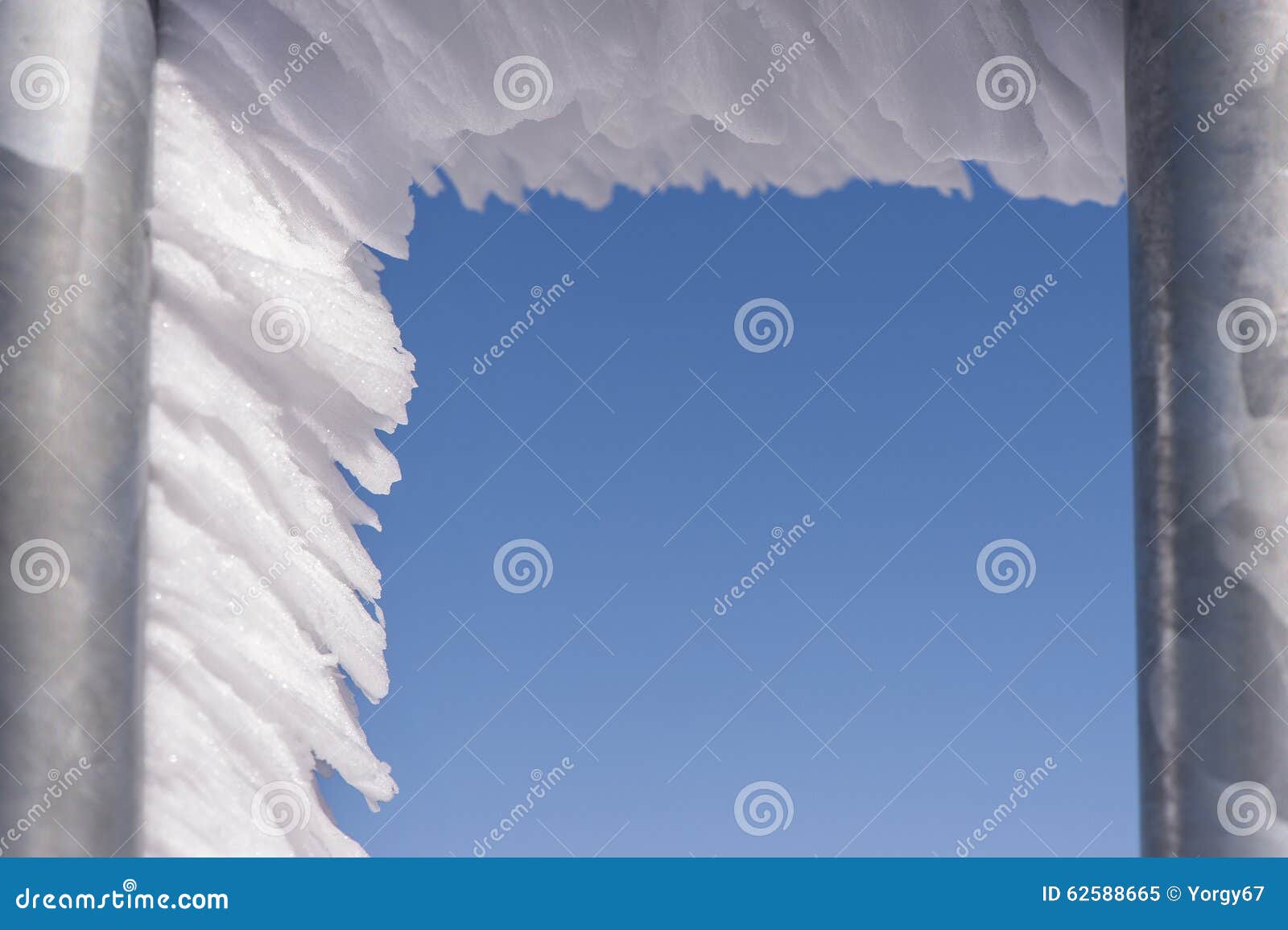 Natural Icy Frame stock image. Image of weather, winter - 62588665