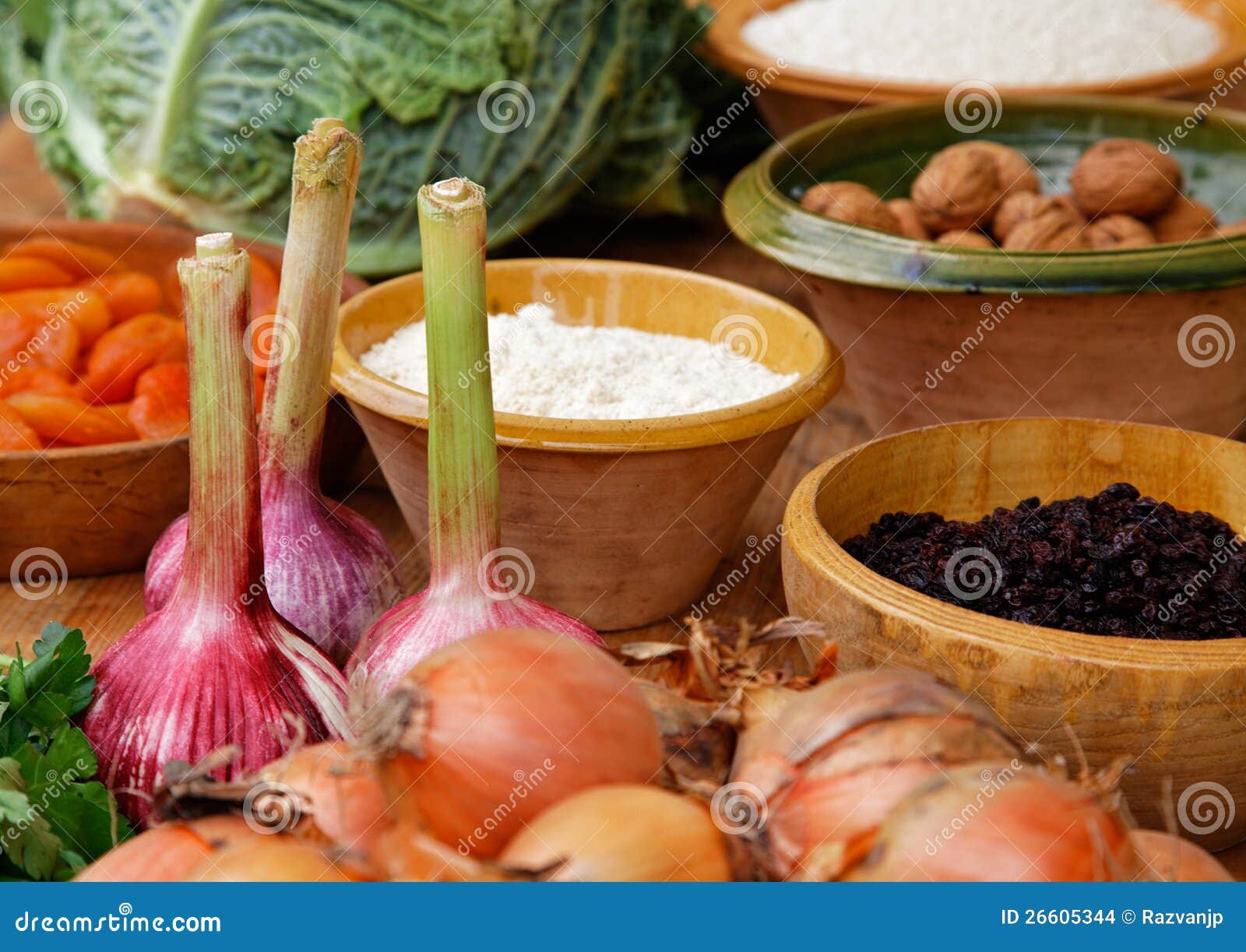 Natural Ingredients stock photo. Image of healthy, table - 26605344