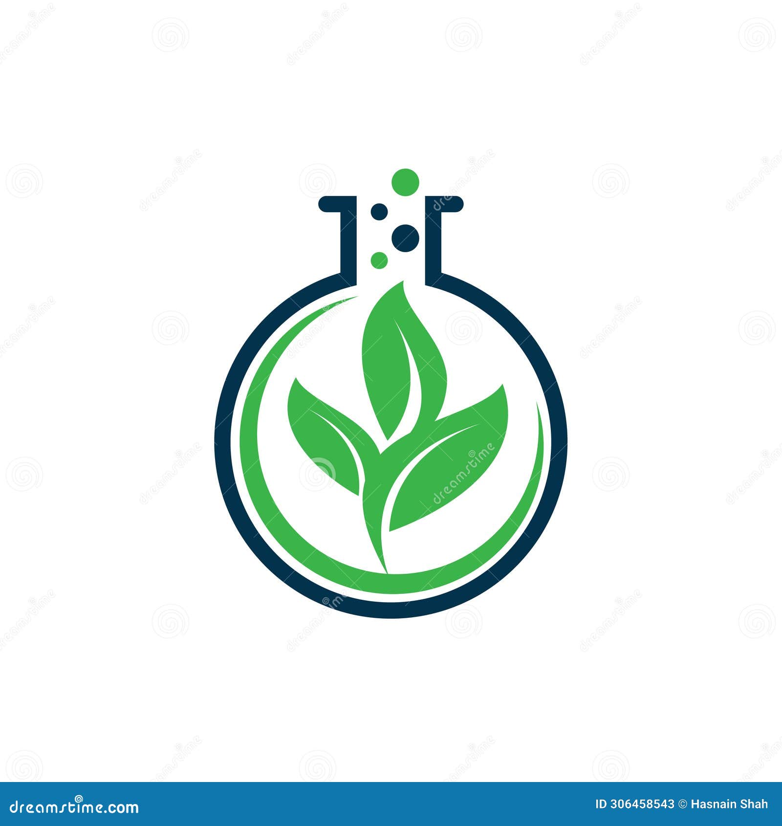 Natural Lab Tree Logo Design Template Stock Illustration - Illustration ...