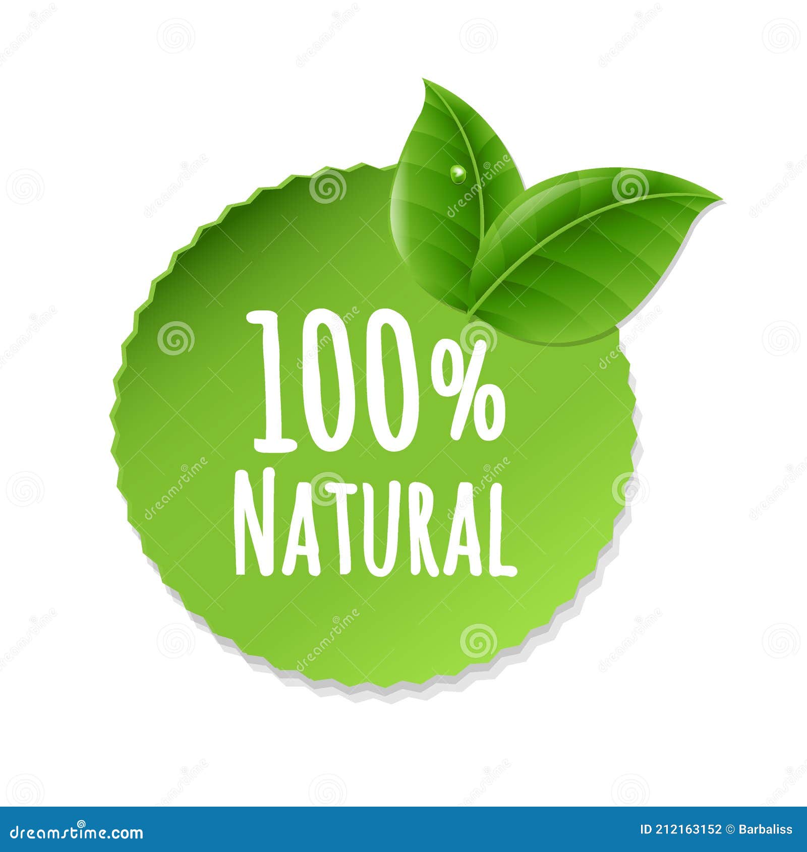 Natural Label stock vector. Illustration of environmental - 212163152