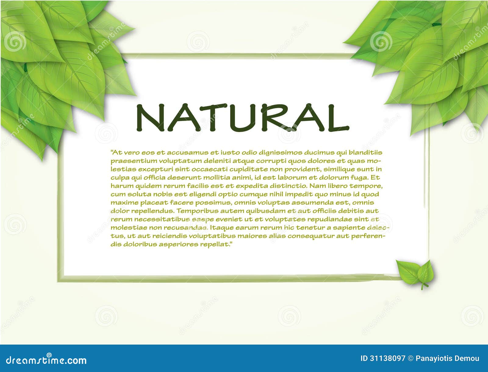 Natural label stock image. Image of natural, title, biological - 31138097