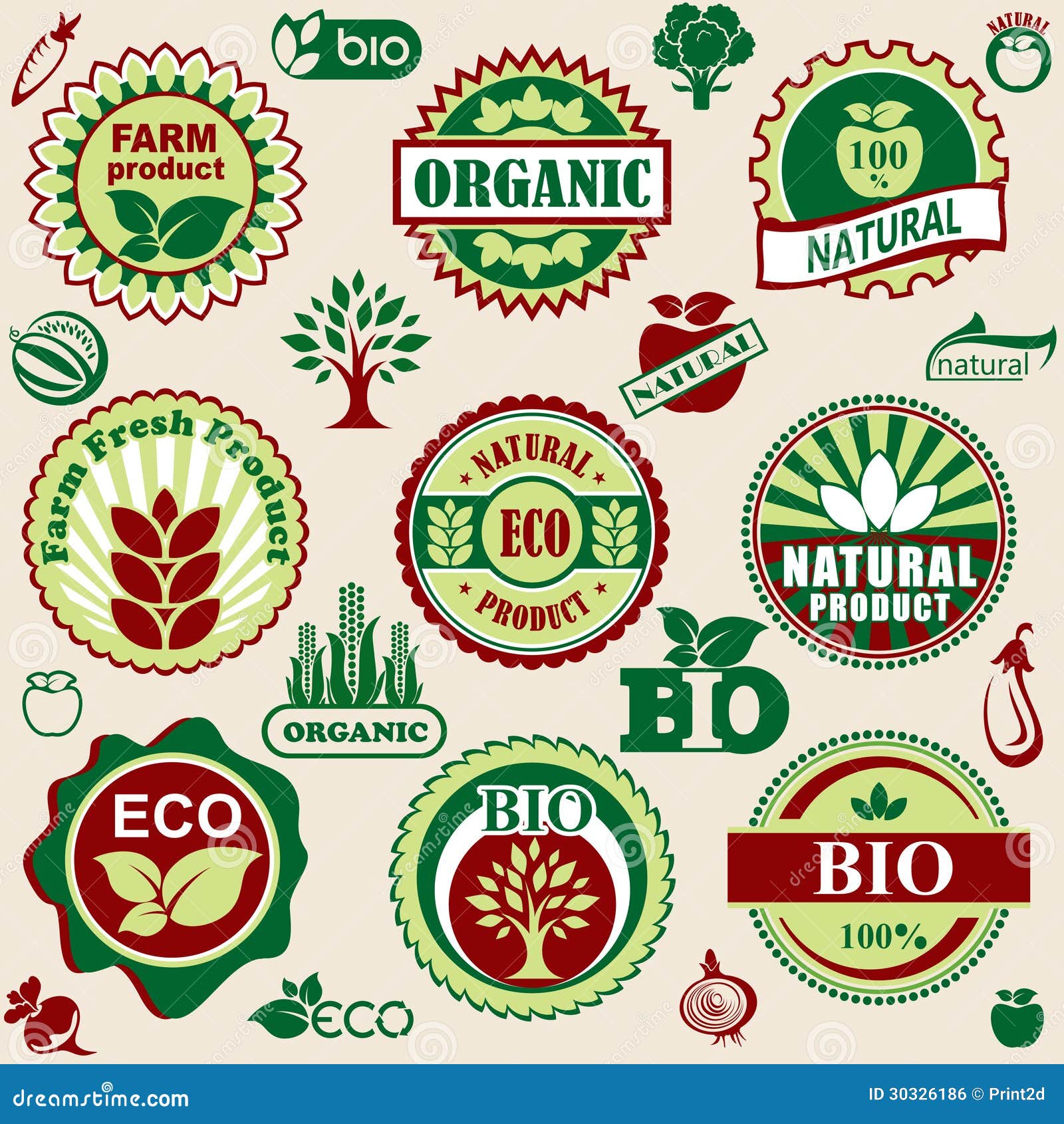 Natural label stock vector. Illustration of environment - 30326186