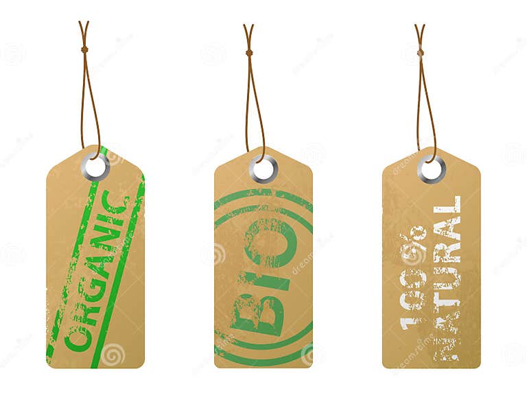 Natural Labels stock vector. Illustration of green, ecological - 10646620