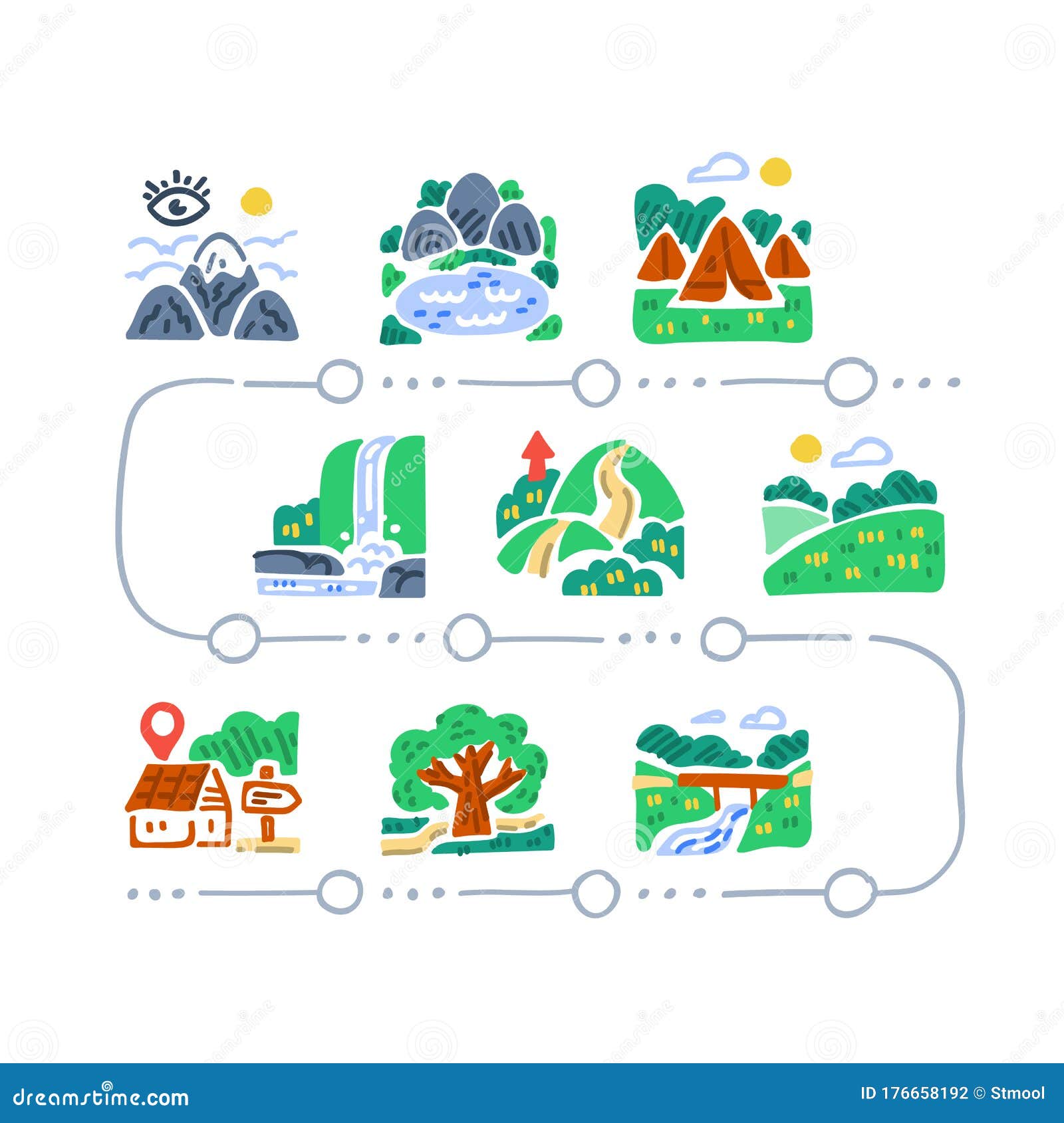 Natural Landmarks, Outdoor Walking, Hiking Map Itinerary, Ecological ... Natural Landmarks, Outdoor Walking, Hiking Map Itinerary, Ecological ...