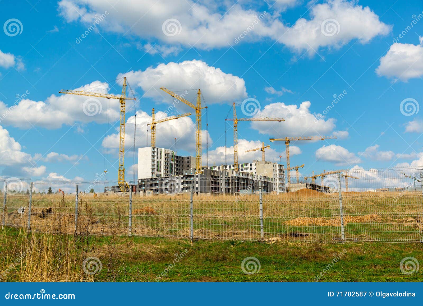The Natural Landscape of Construction Site Stock Image - Image of ...