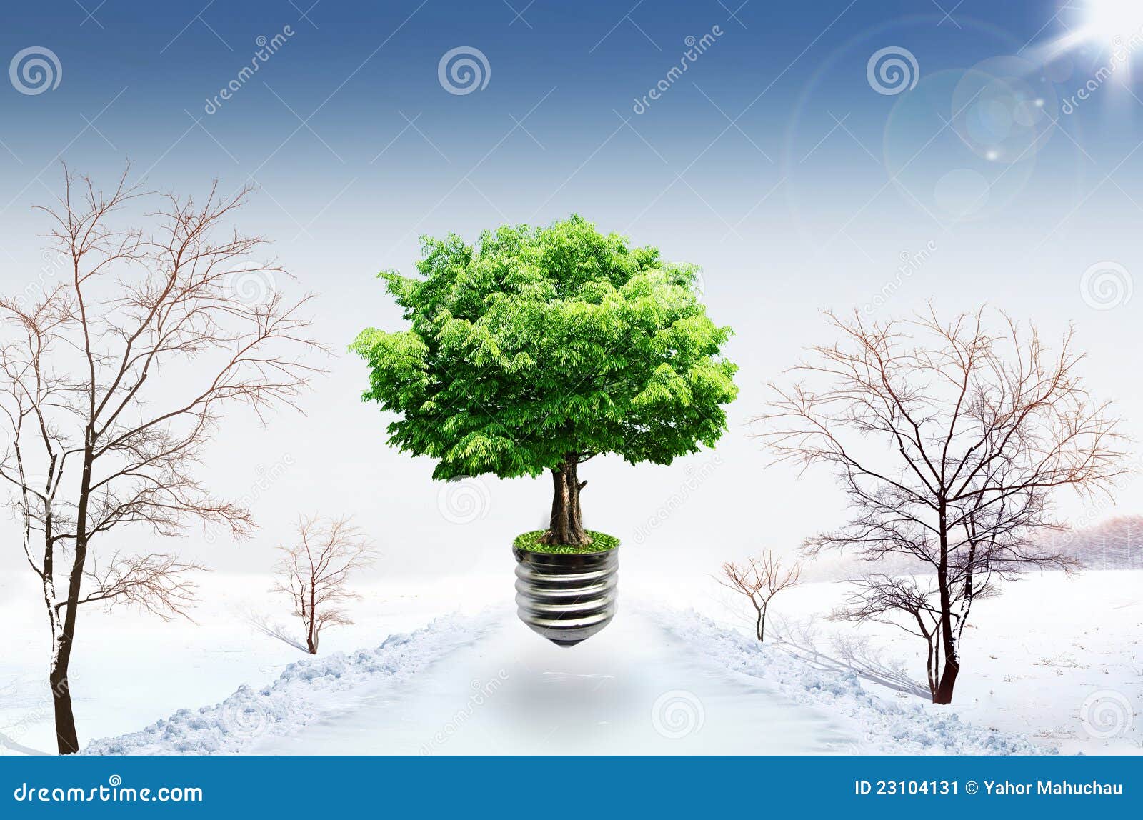 Natural Landscape. Ecological Concept Stock Image - Image of green ...
