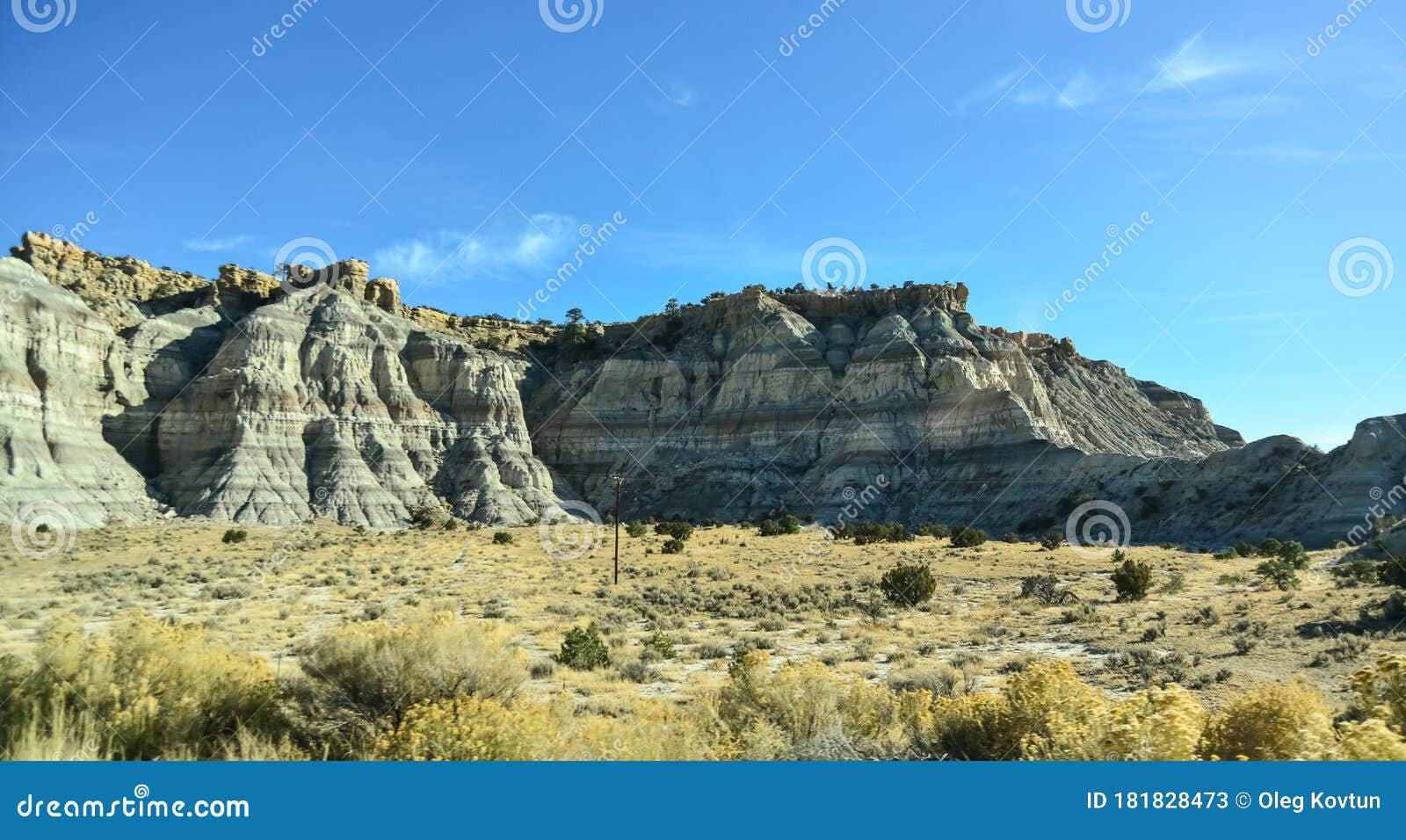 Natural Landscape, Erosive Rock Formations in New Mexico Stock Image ...