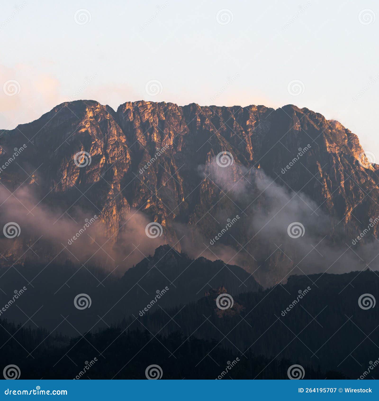 Natural Landscape of a Hill at Sunset Stock Image - Image of sunset ...