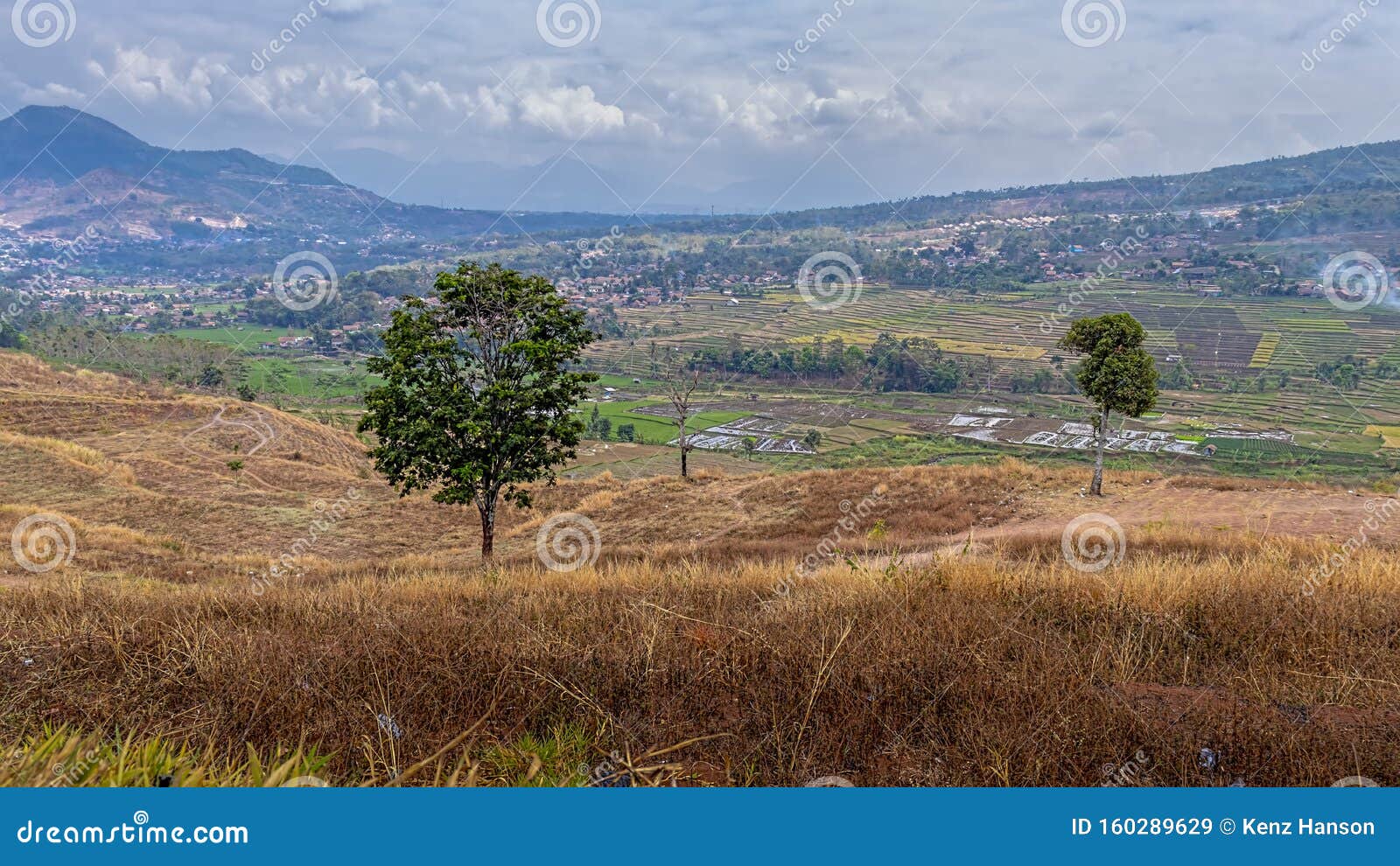 The Natural Landscape of the Hills in Bandung West Java, Indonesia ...