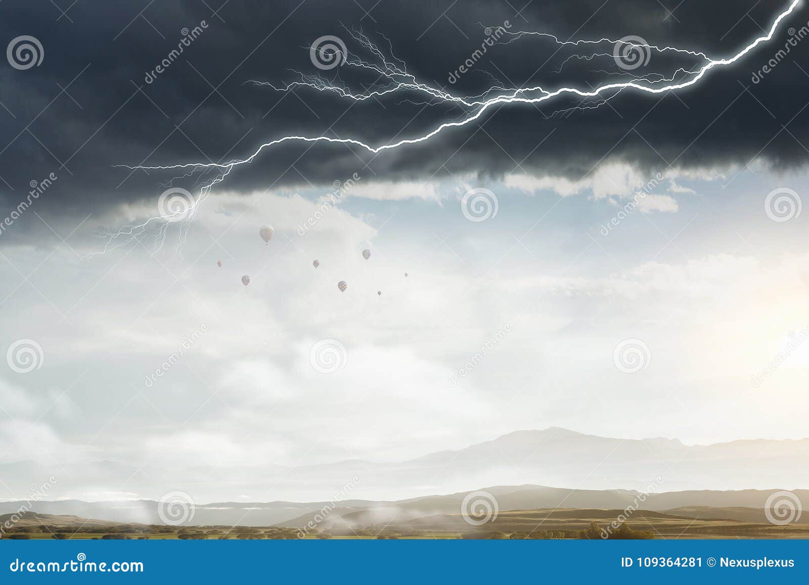 Dramatic Thunder Background Stock Image - Image of power, stormy: 109364281