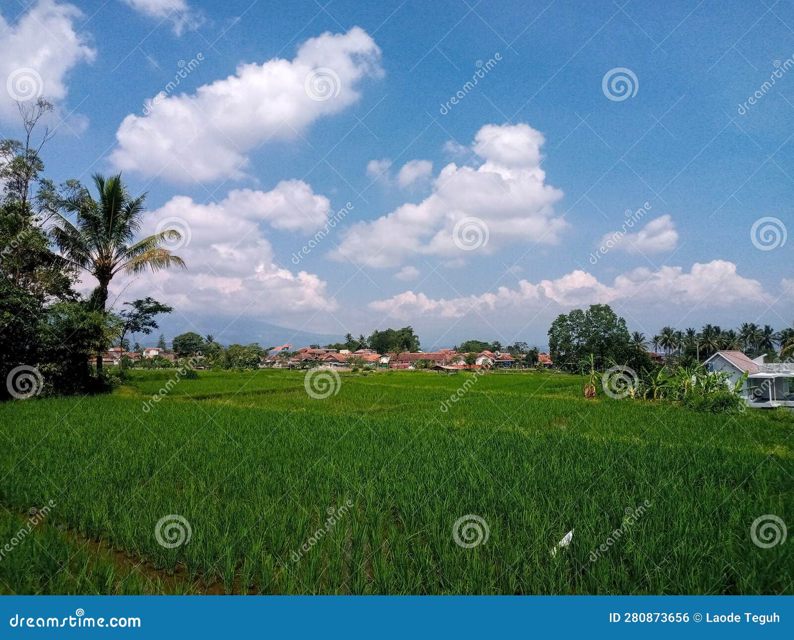 Natural Landscape of the Mountains in Rural Garut, West Java, Indonesia ...