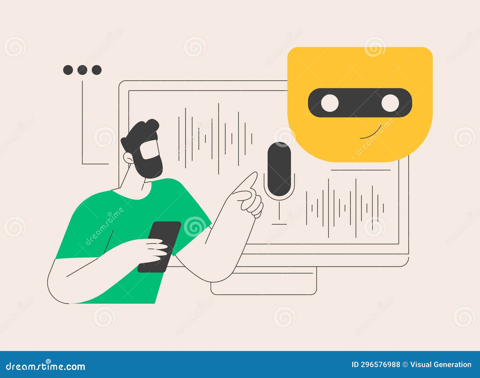 Natural Language Processing Abstract Concept Vector Illustration. Stock ...
