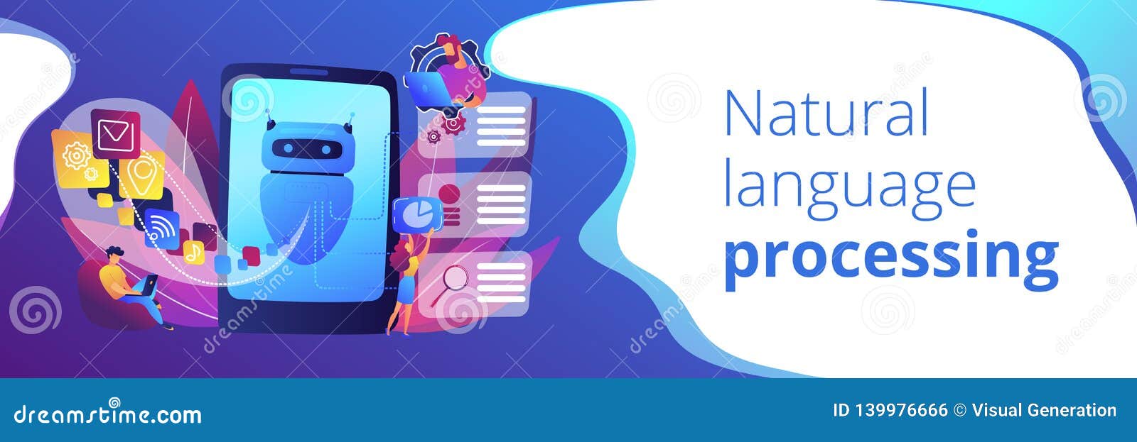 Natural Language Processing Concept Banner Header. Stock Vector ...