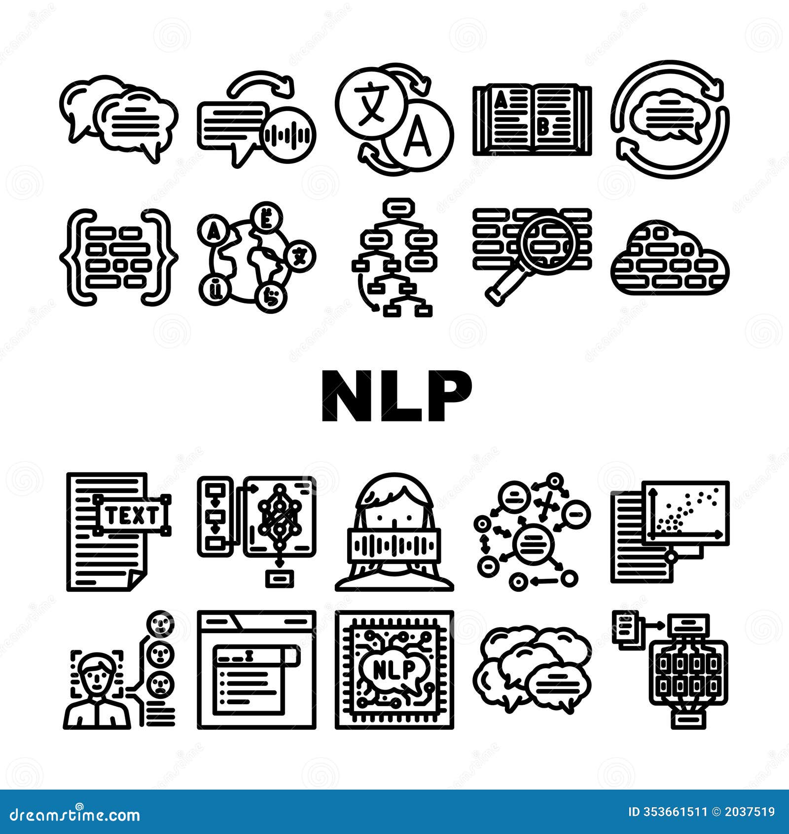 Tokenization Black Solid Desktop Icon Cartoon Vector | CartoonDealer ...