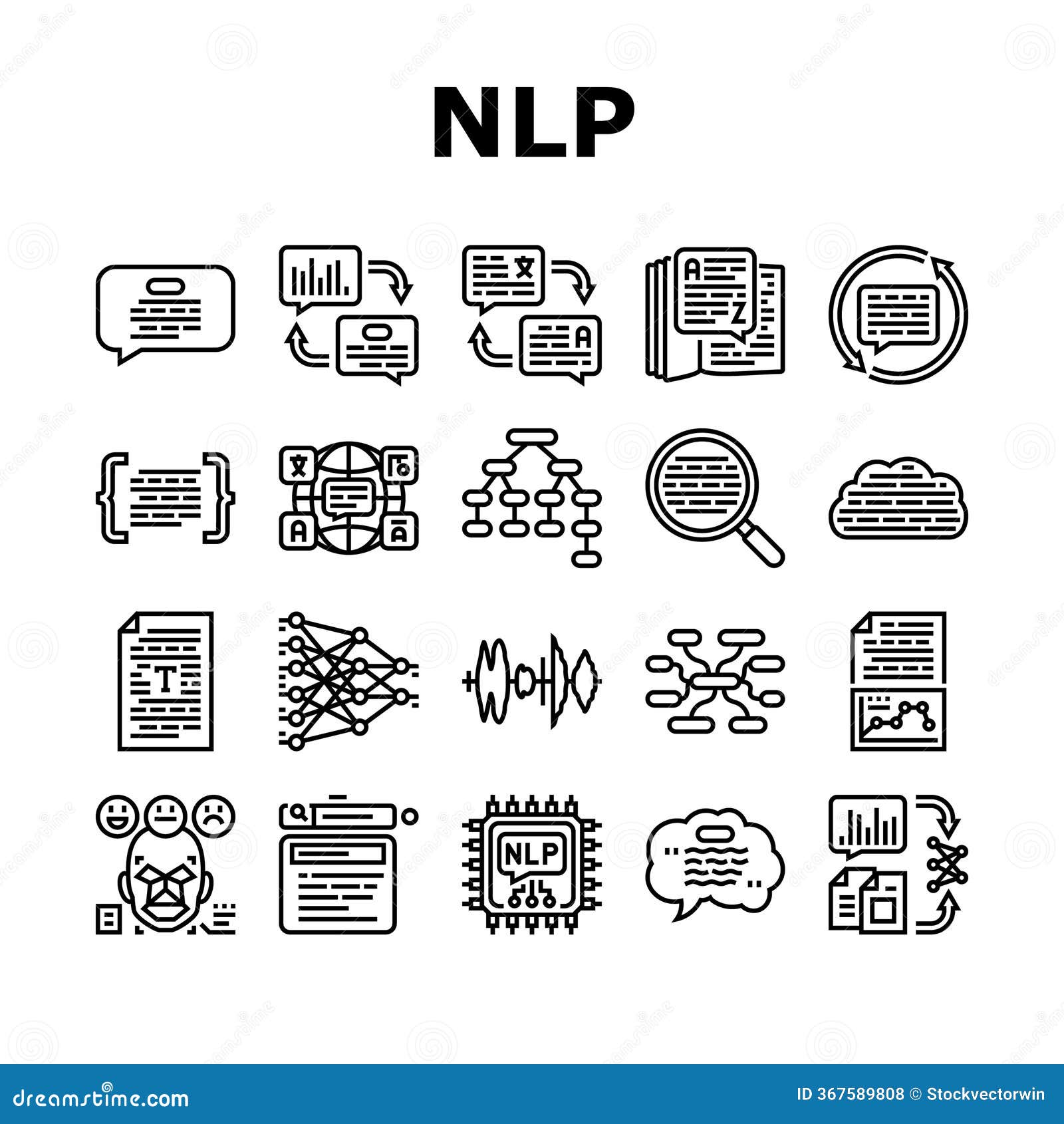 Tokenization Black Solid Desktop Icon Cartoon Vector | CartoonDealer ...