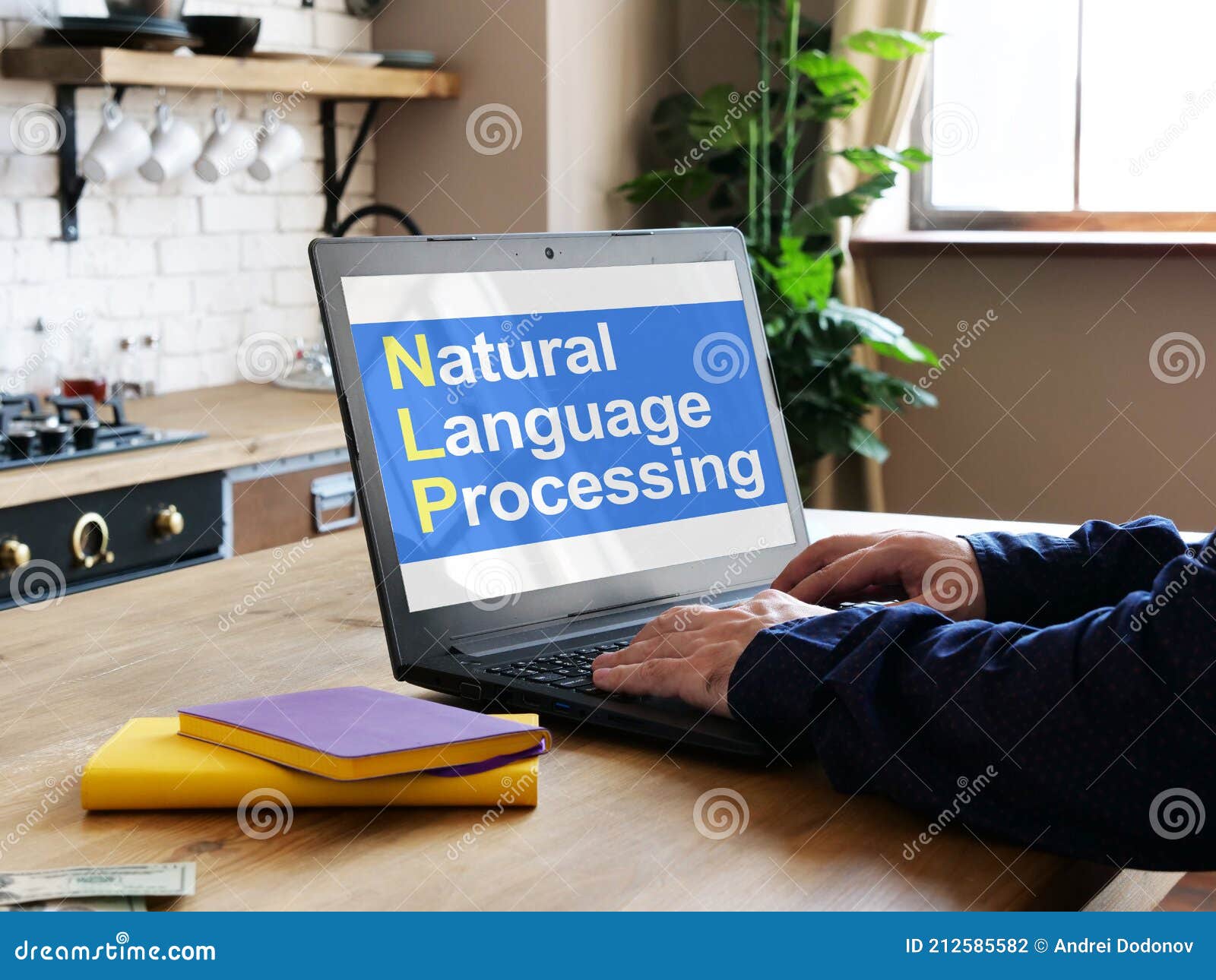 Natural-language Processing NLP is Shown on the Photo Using the Text ...