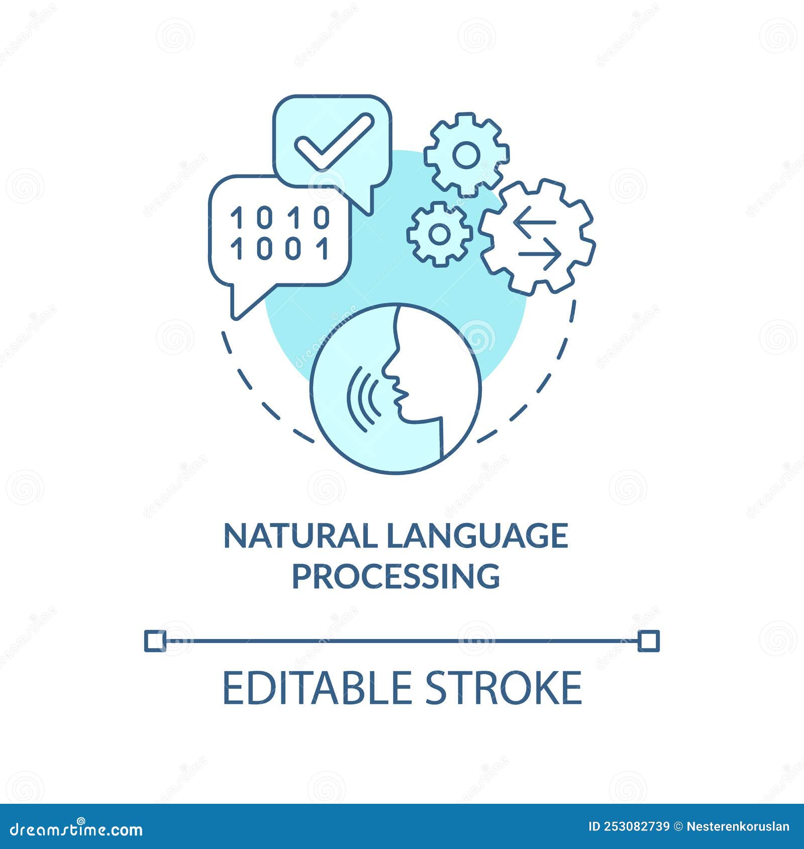 Natural Language Processing Turquoise Concept Icon Stock Vector ... Natural Language Processing Turquoise Concept Icon Stock Vector ...