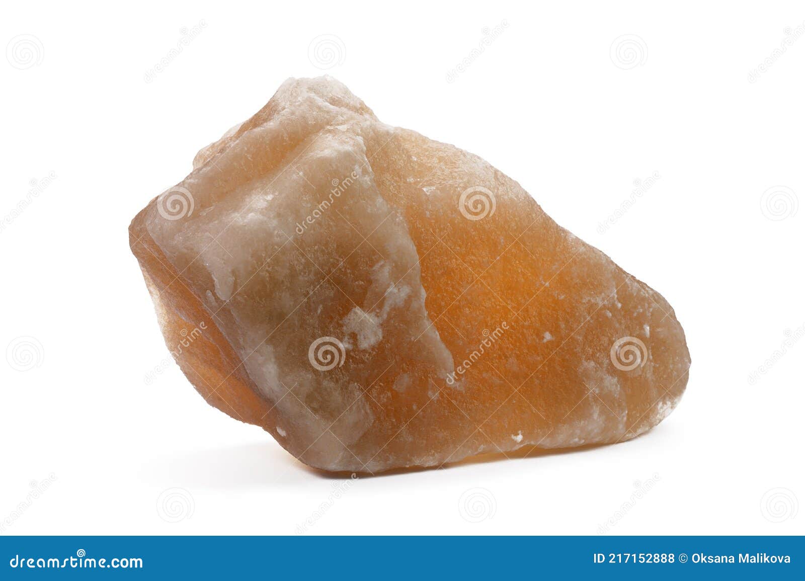 Natural Large Piece of Salt on a White Isolated Background Stock Photo ...