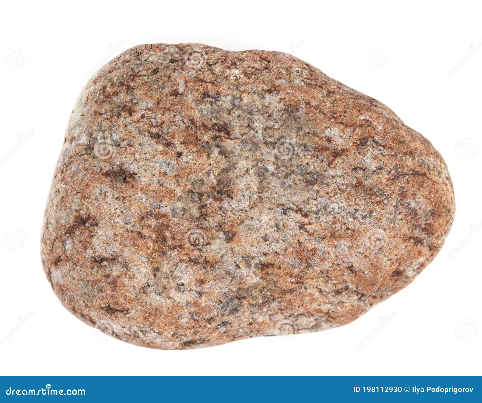 Natural Large Stone, Cobblestone Isolated on White Background. Stones ...