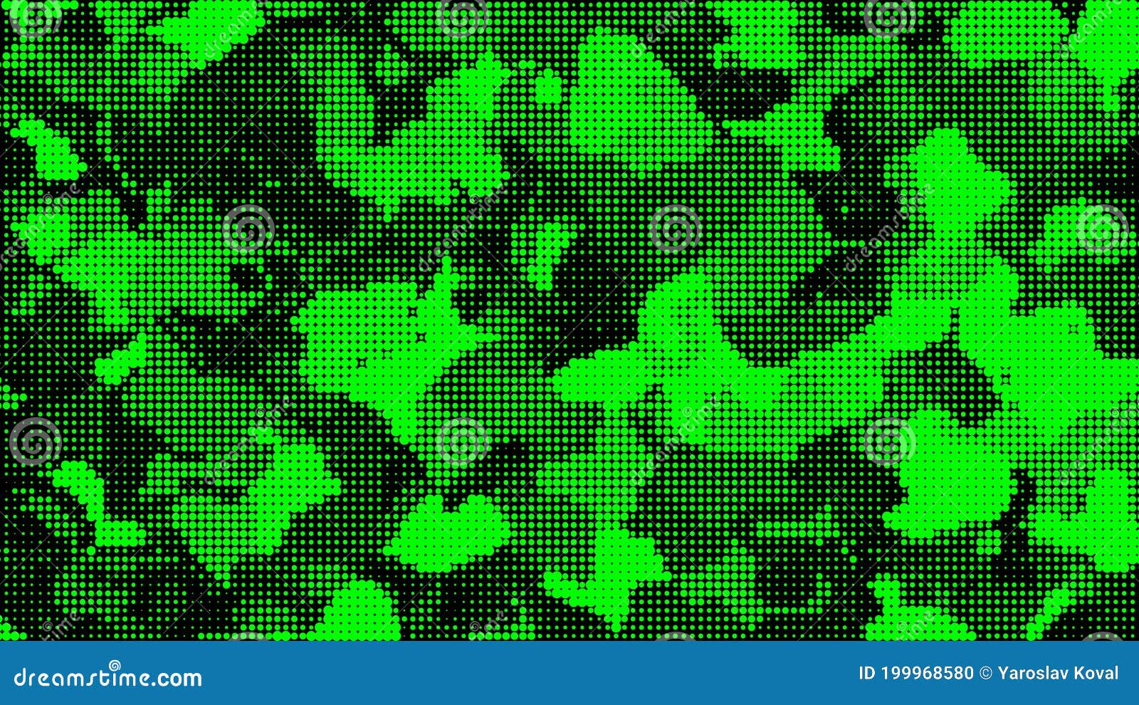 Natural Leaf from Dots. Vector Detailed Background. Isolated Layers ...