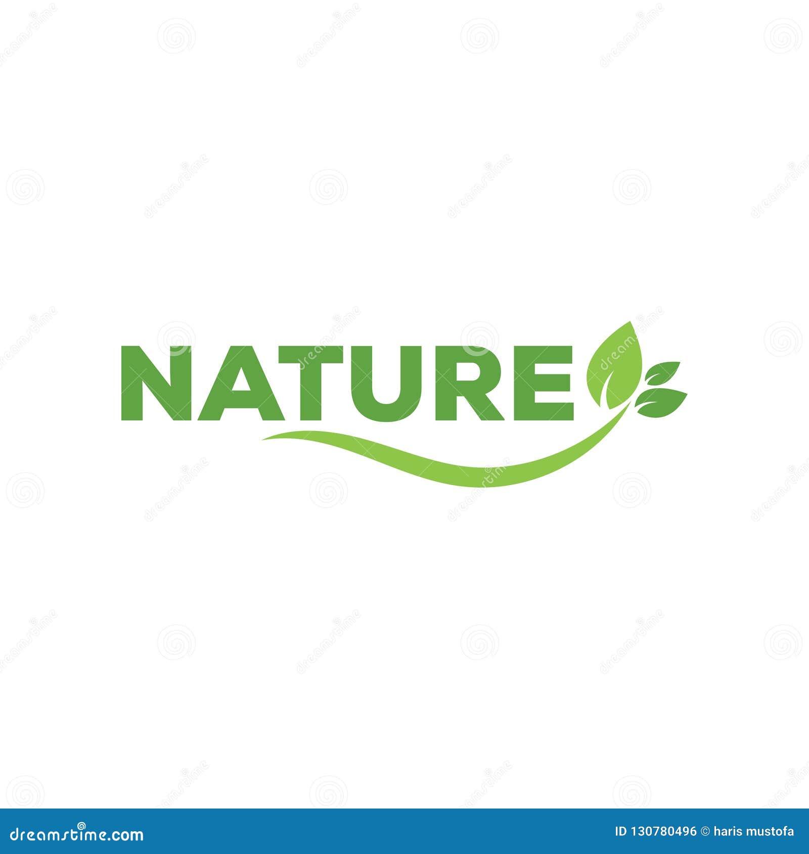 Natural Leaf Graphic Design Element Template Vector Illustration Stock ...
