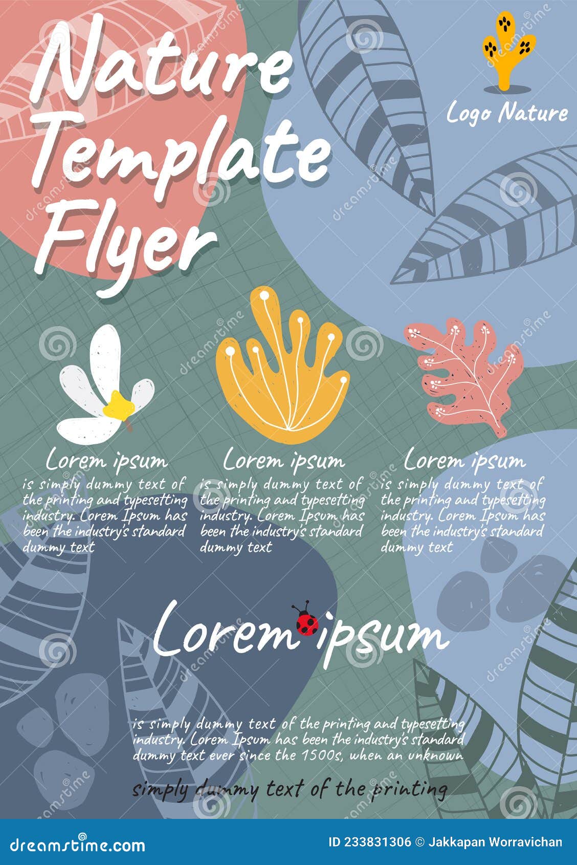 Natural Leaflet Abstract Background Illustration Vector 03 Stock Vector ...