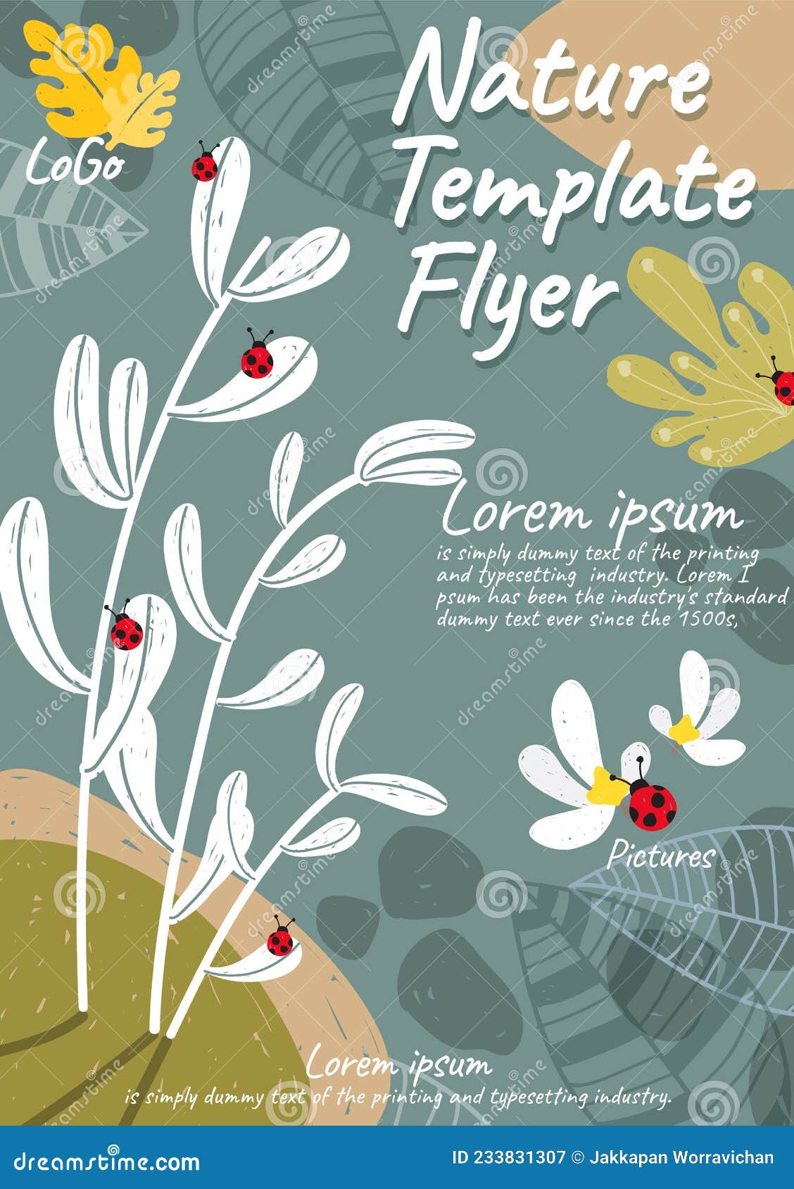 Natural Leaflet Abstract Background Illustration Vector 04 Stock Vector ...