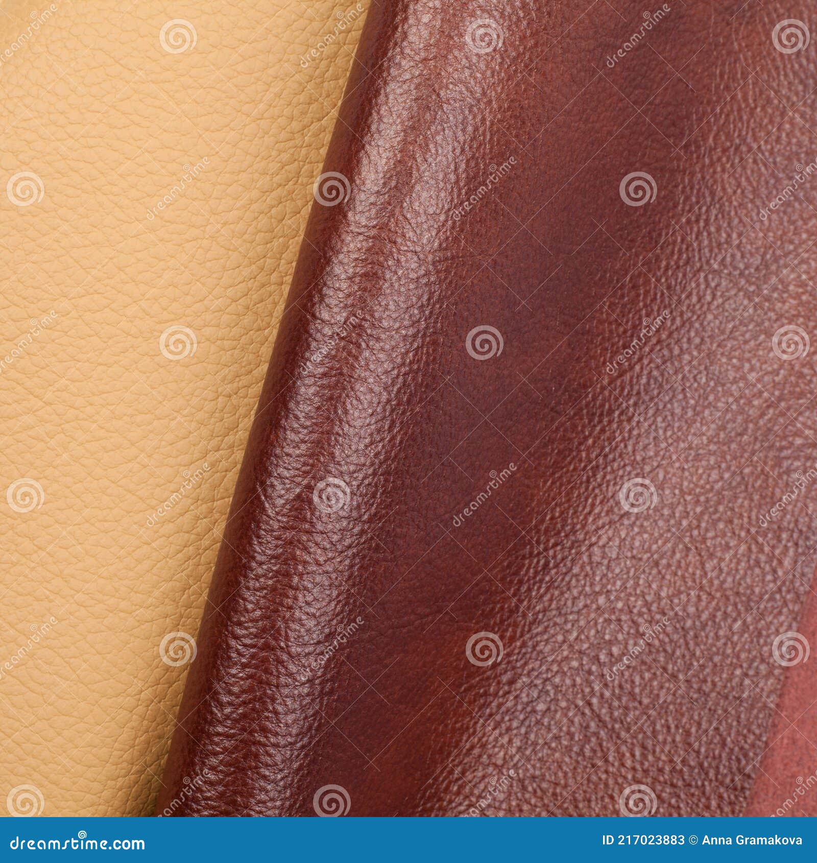 Natural Leather Textures Samples Stock Image - Image of craft ...